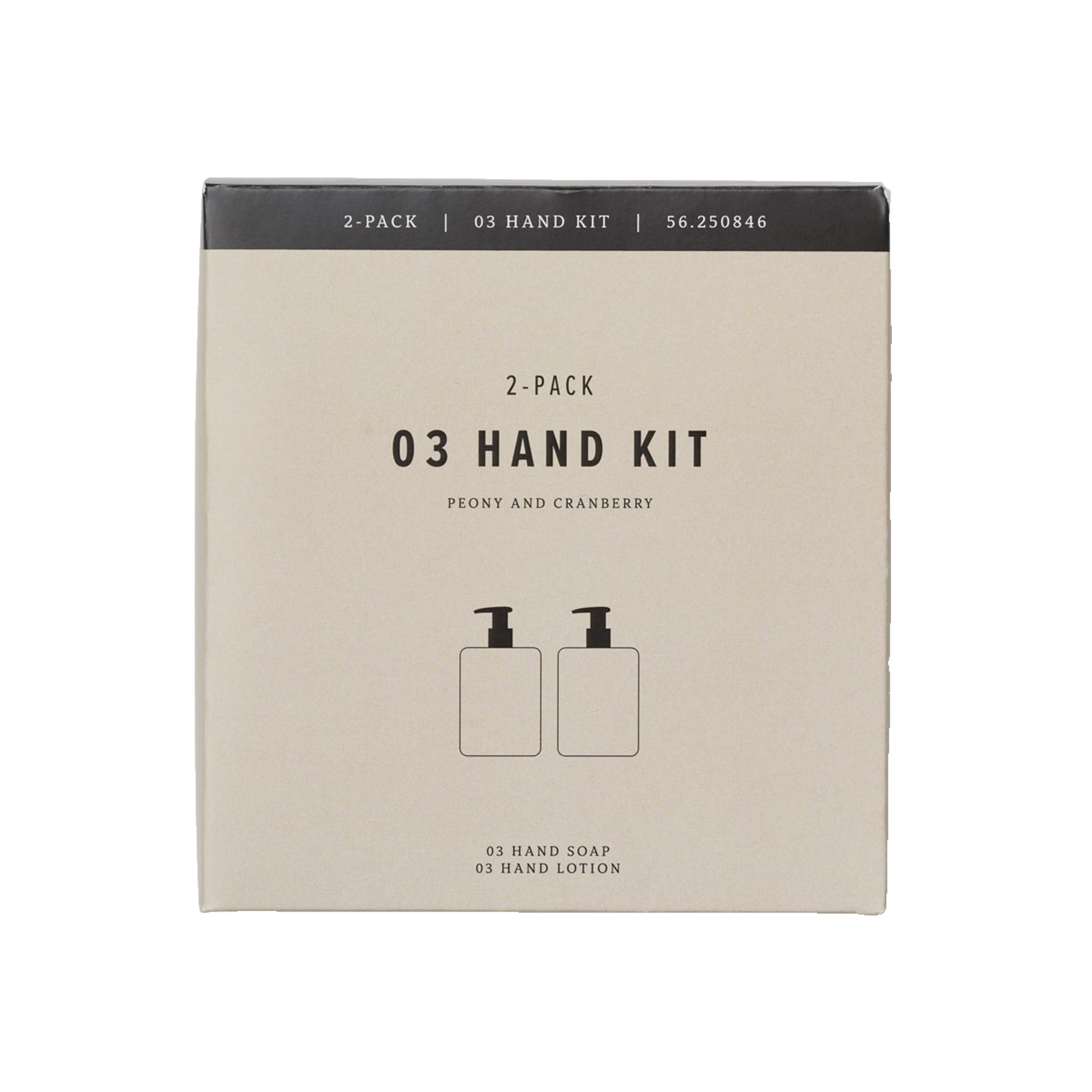 Køb 03 Hand Care Kit 300 ml x 2 Peony & Cranberry fra HUMDAKIN - Matas