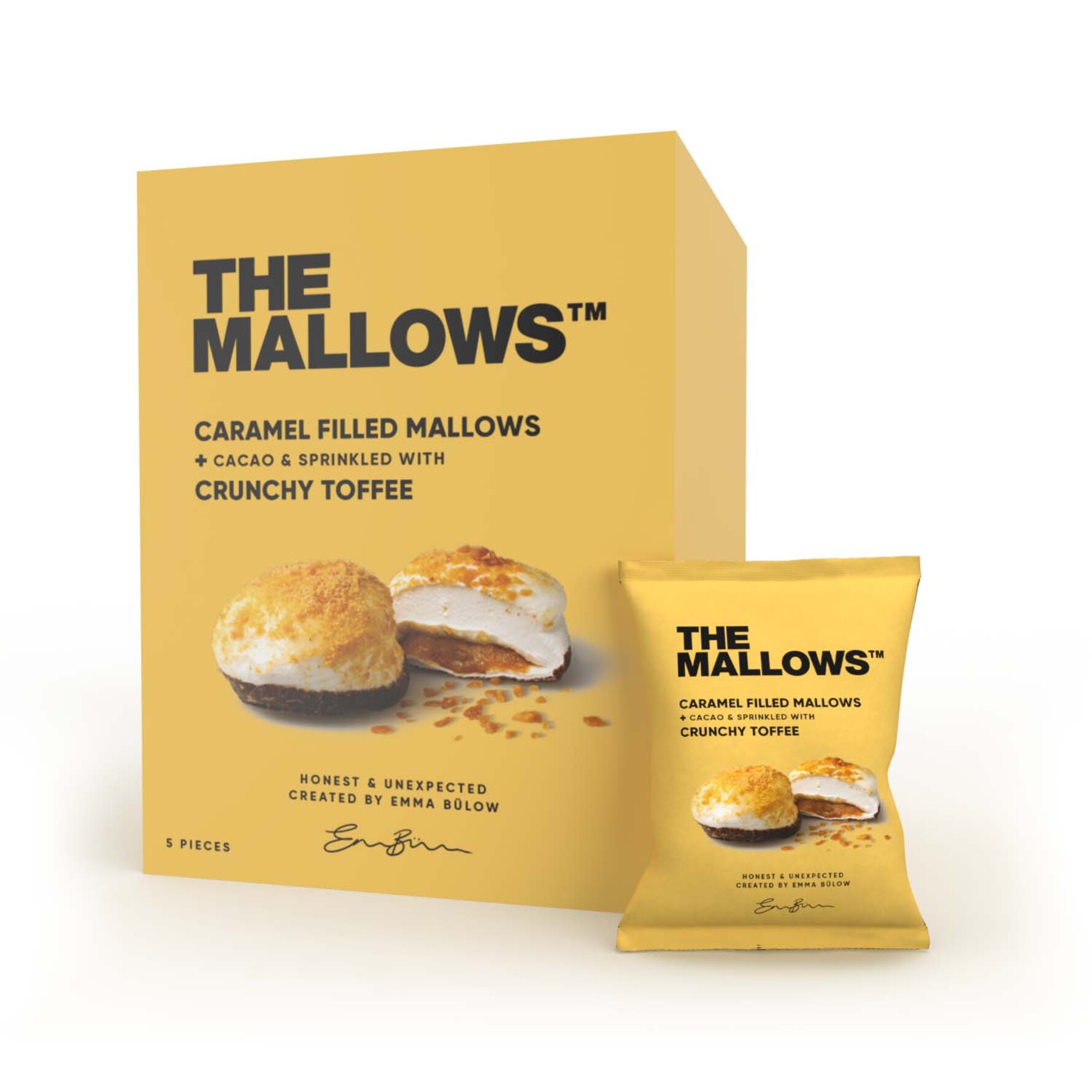 Køb Marshmallow Caramel Filled 55 g fra The Mallows - Matas