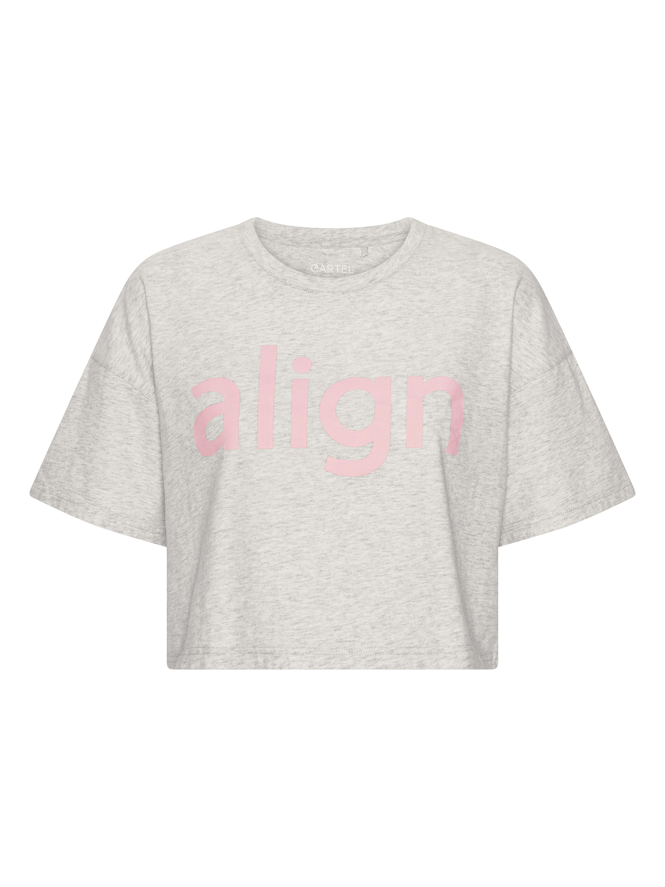 Køb Align by Blume Crop Tee Grey M fra Cartel Copenhagen - Matas