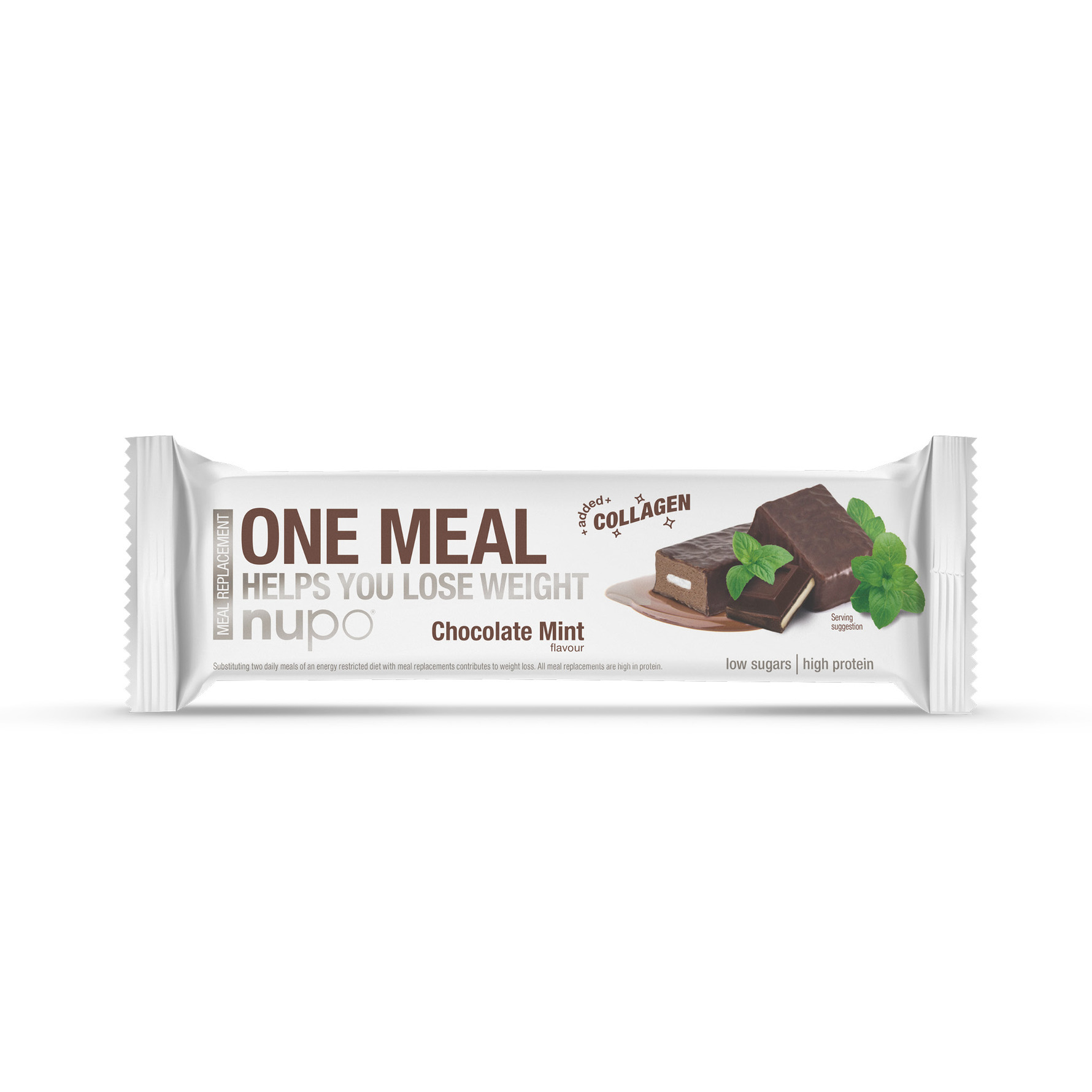 Køb One Meal Bar Chocolate Mint 60 g fra Nupo - Matas