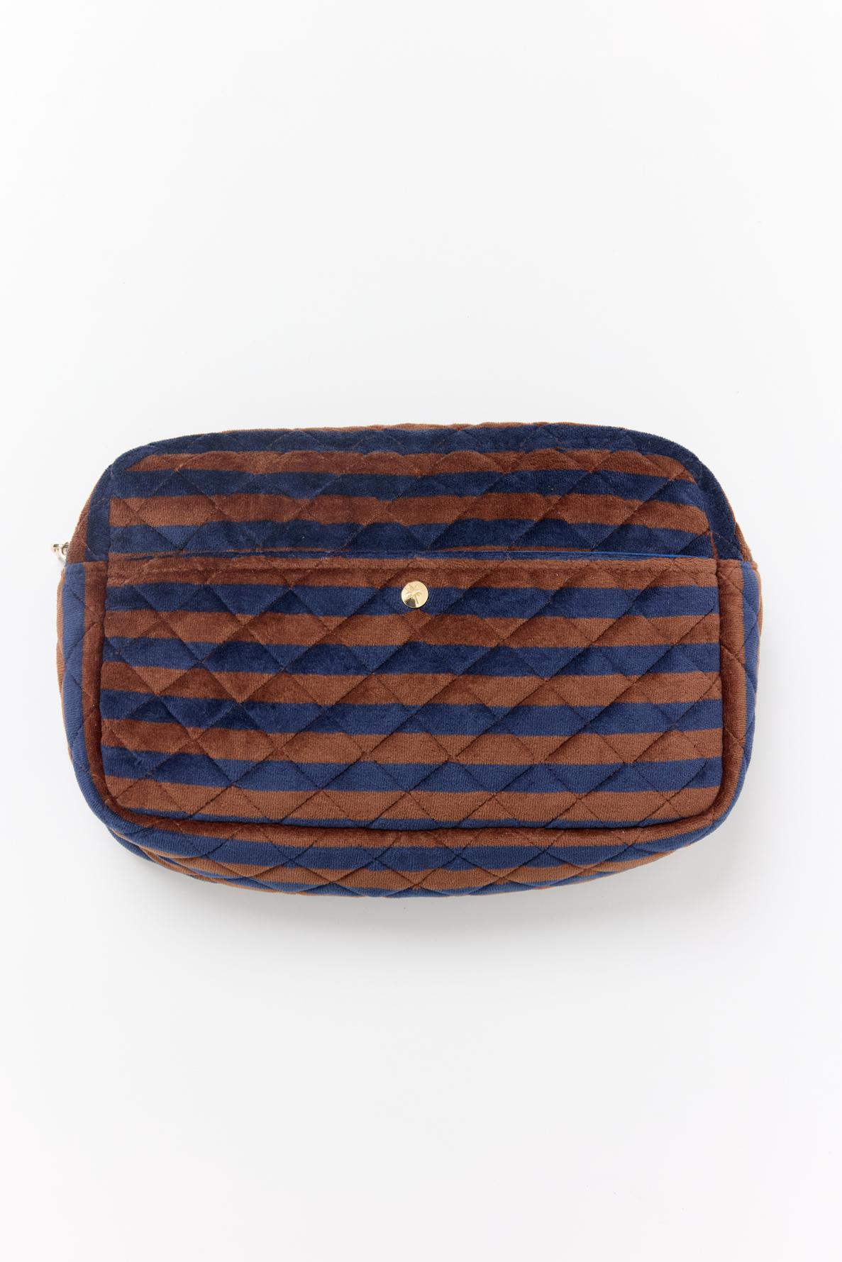 Køb Beauty Bag Blues & Stripe Large fra Fan Palm - Matas
