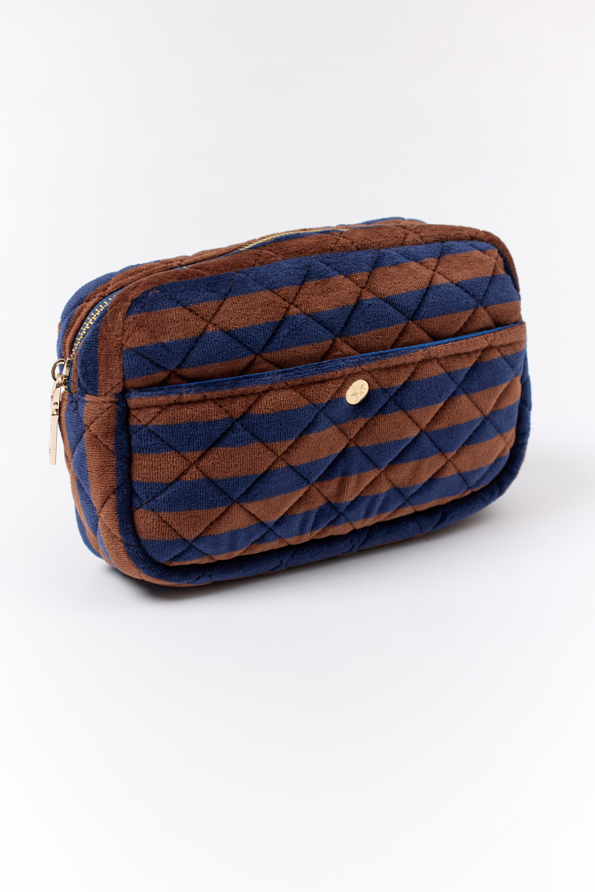 Køb Beauty Bag Blues & Stripe Medium fra Fan Palm - Matas