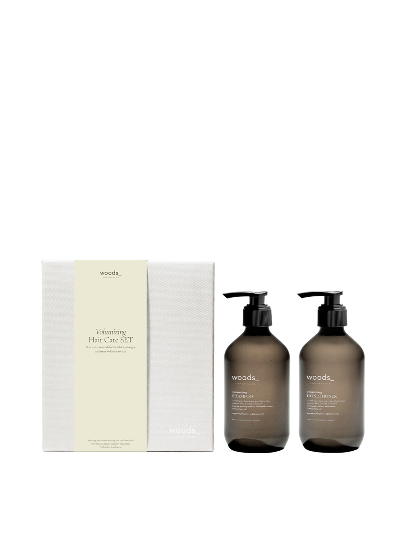 Køb Volumizing Hair Care Set Gaveæske fra Woods Copenhagen - Matas