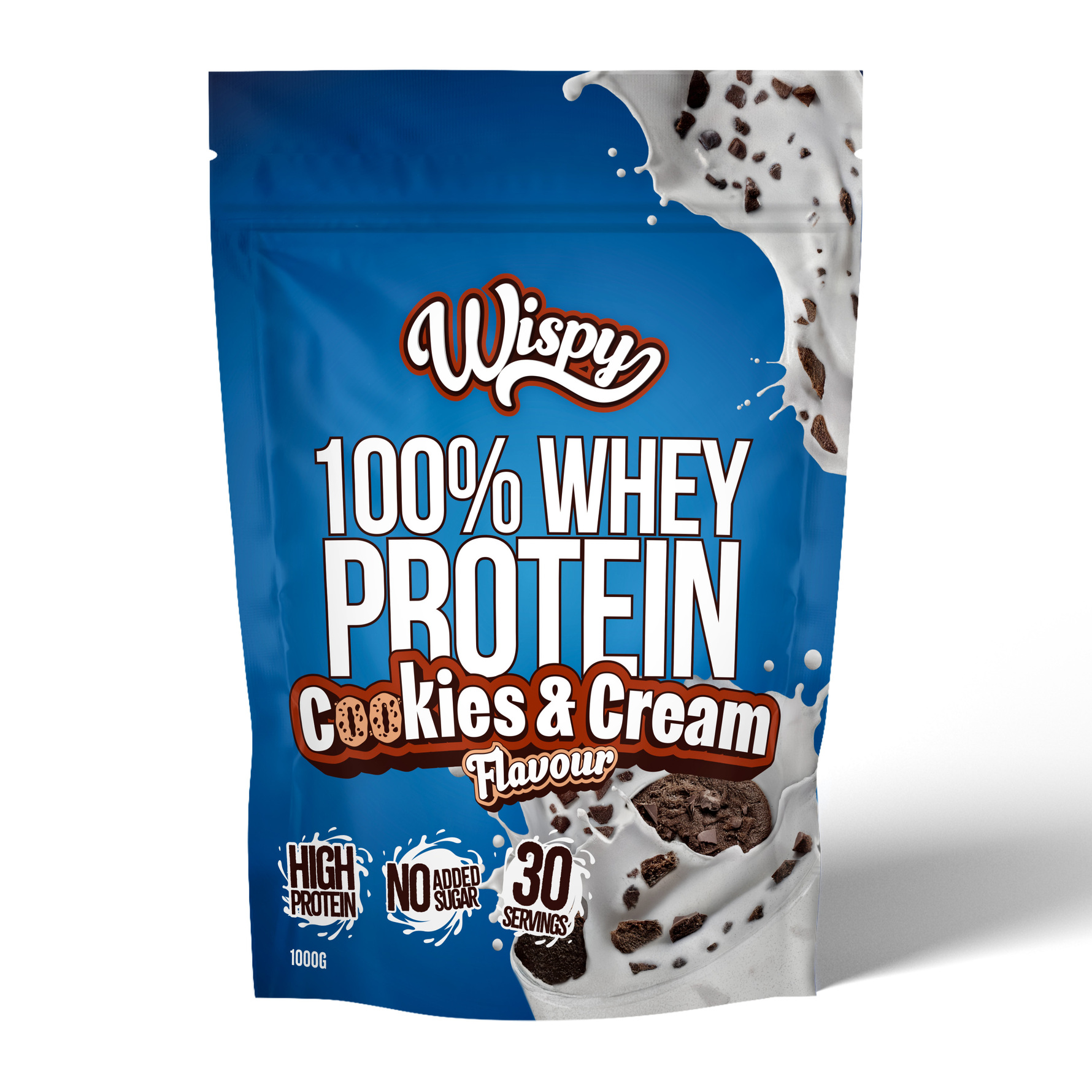 Køb Whey 100 Proteinpulver 1 kg Cookies & Cream fra Wispy Nutrition - Matas