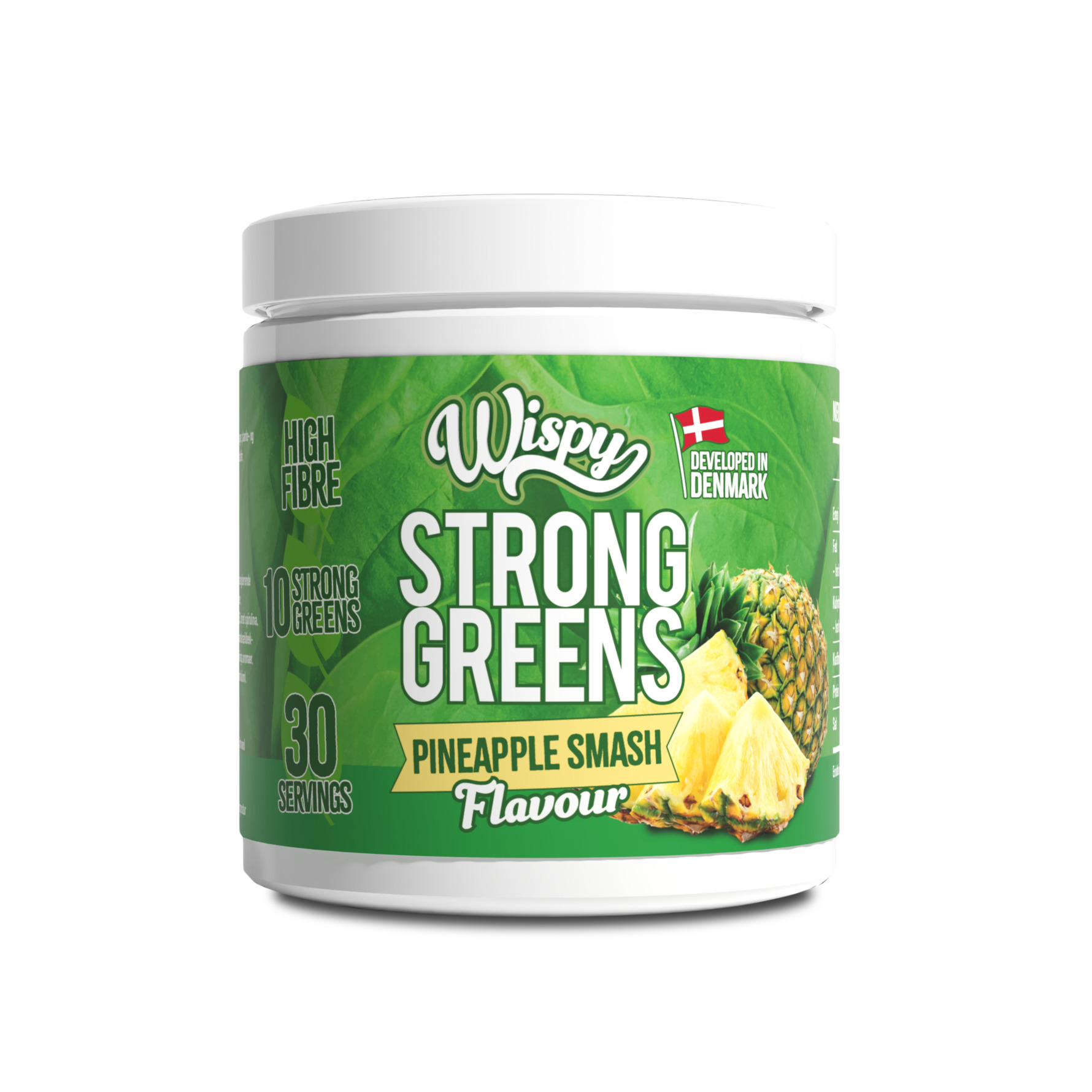 Køb Strong Greens 300 g Pineapple Smash fra Wispy Nutrition - Matas