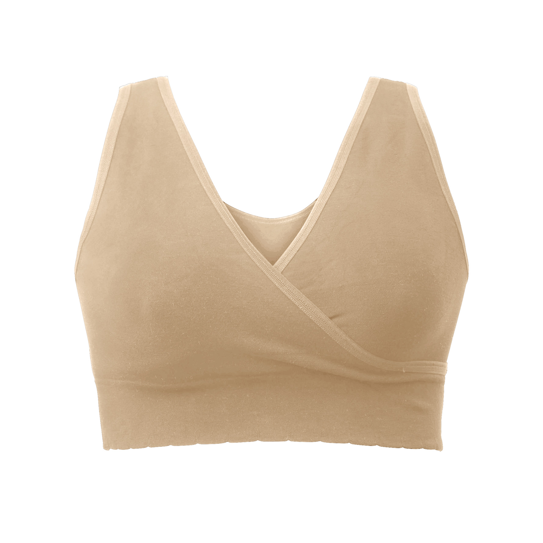Køb Crossover Bra Sand L/XL fra momkind - Matas