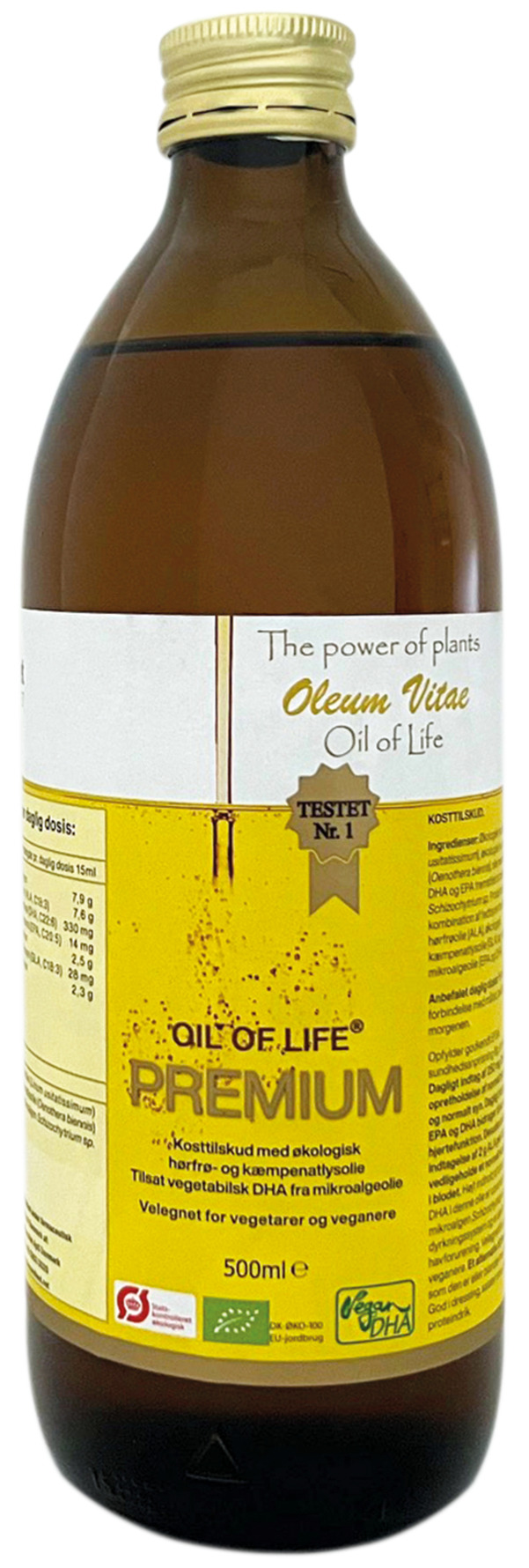 Køb Premium Olie Ø 500 ml fra Oil of Life - Matas