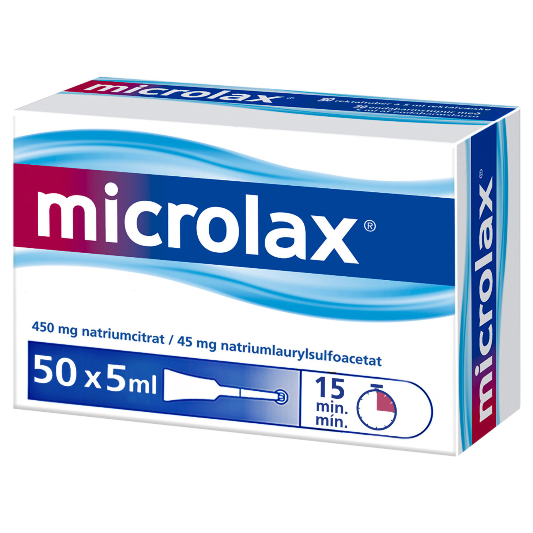 Køb Rektalvæske Enkeltdosisbeholder 50x5 ml fra Microlax - Matas