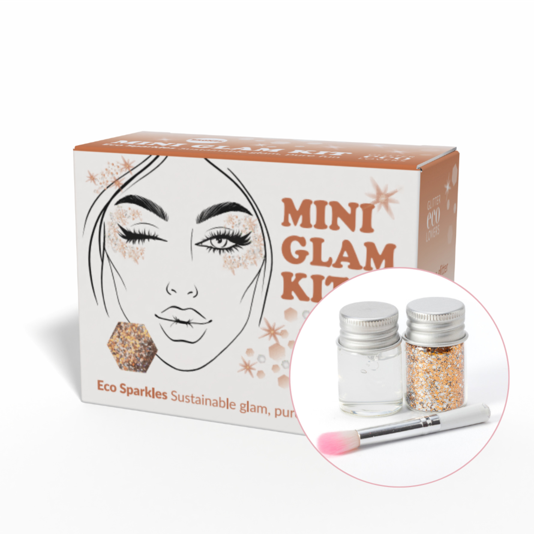 Køb Mini Glam Kit Bronze fra Glitter Eco Lovers - Matas