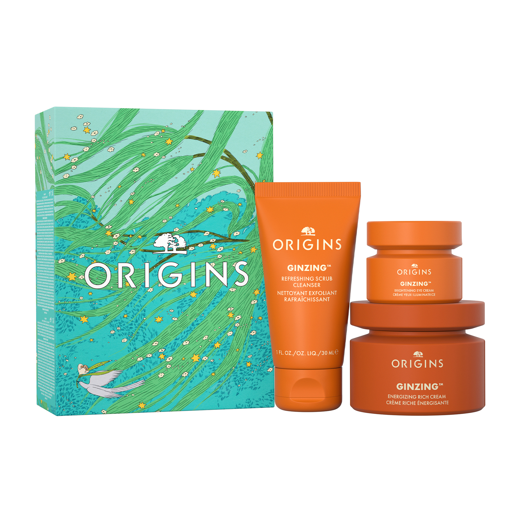 Kjøp Ginzing™ Glowing Essentials Gift Box - Origins - KICKS