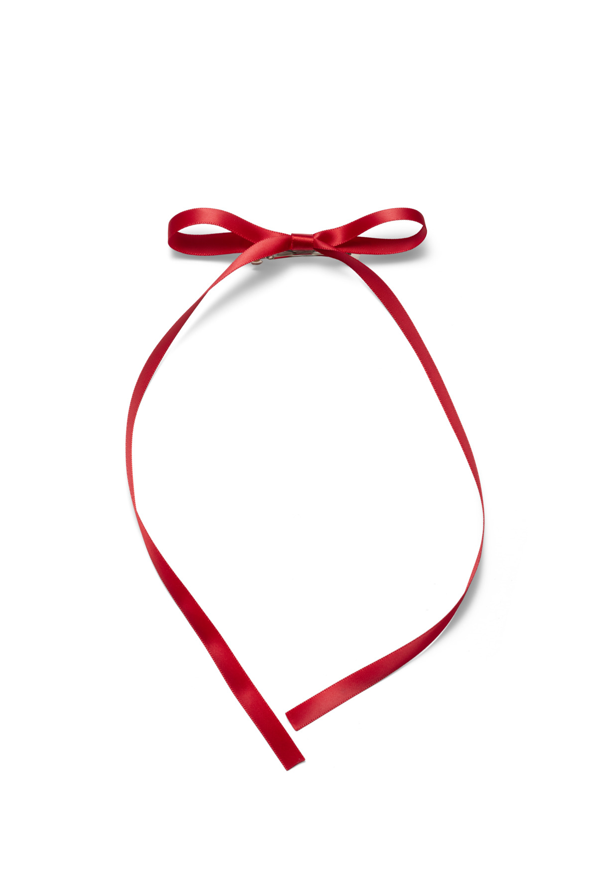 Køb Mini Hair Clip with Bow Red fra KICKS Beauty - Matas