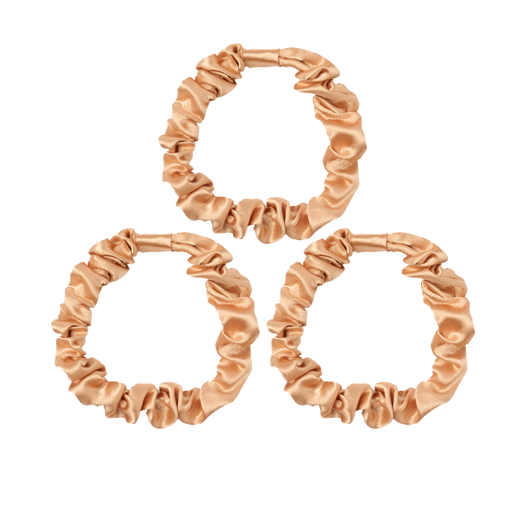 Slim Scrunchies 3-pack Beige - KICKS Beauty - KICKS