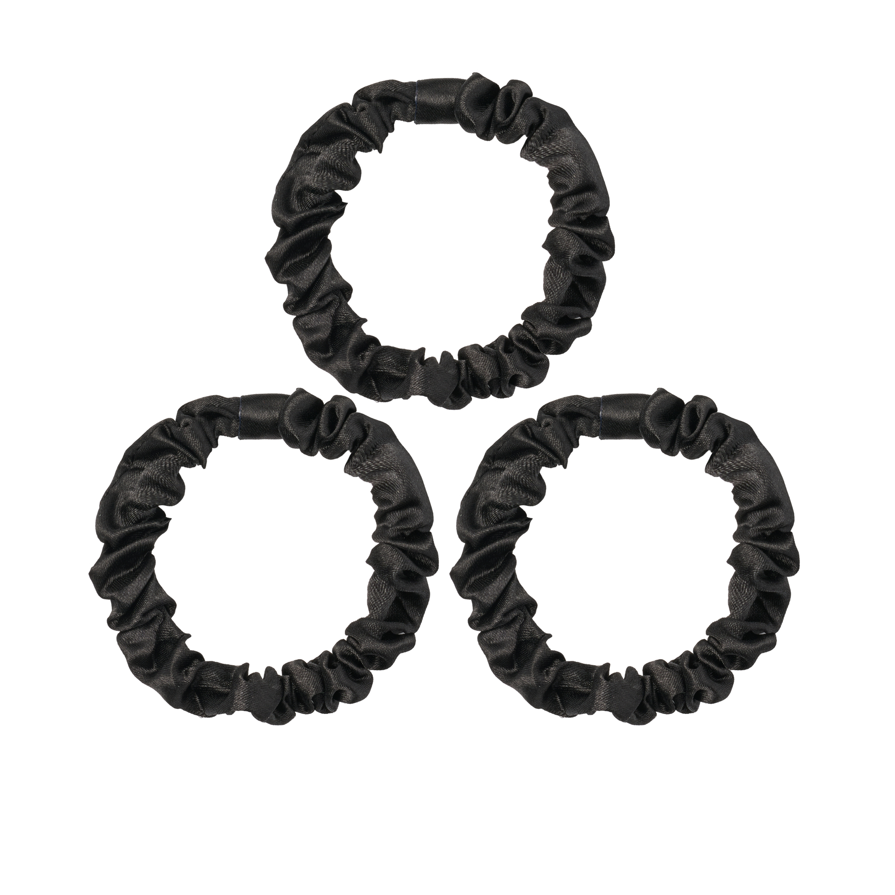Kjøp Slim Scrunchies 3-pack Black - KICKS Beauty - KICKS
