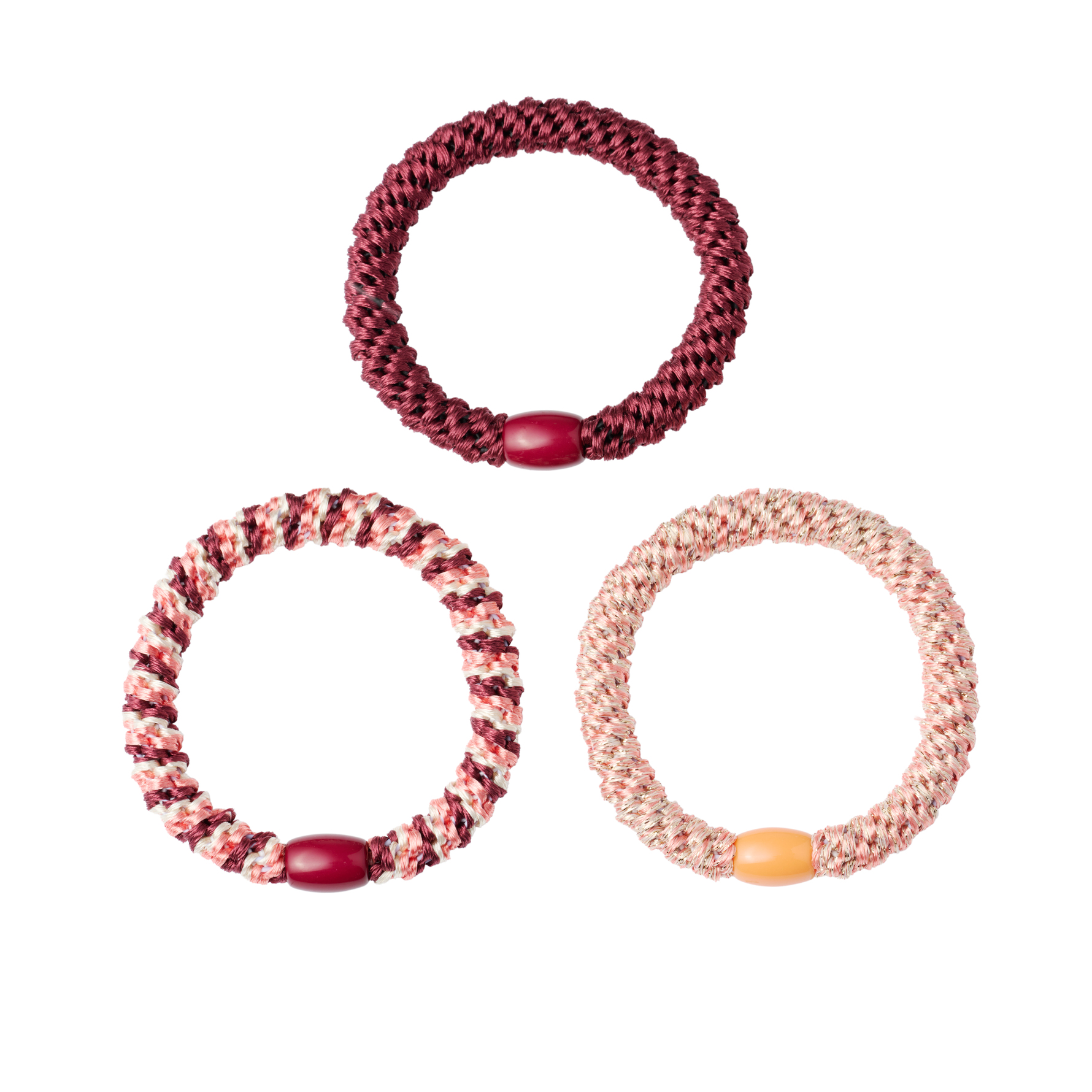 Woven Hair Ties 3-pack - KICKS Beauty - KICKS