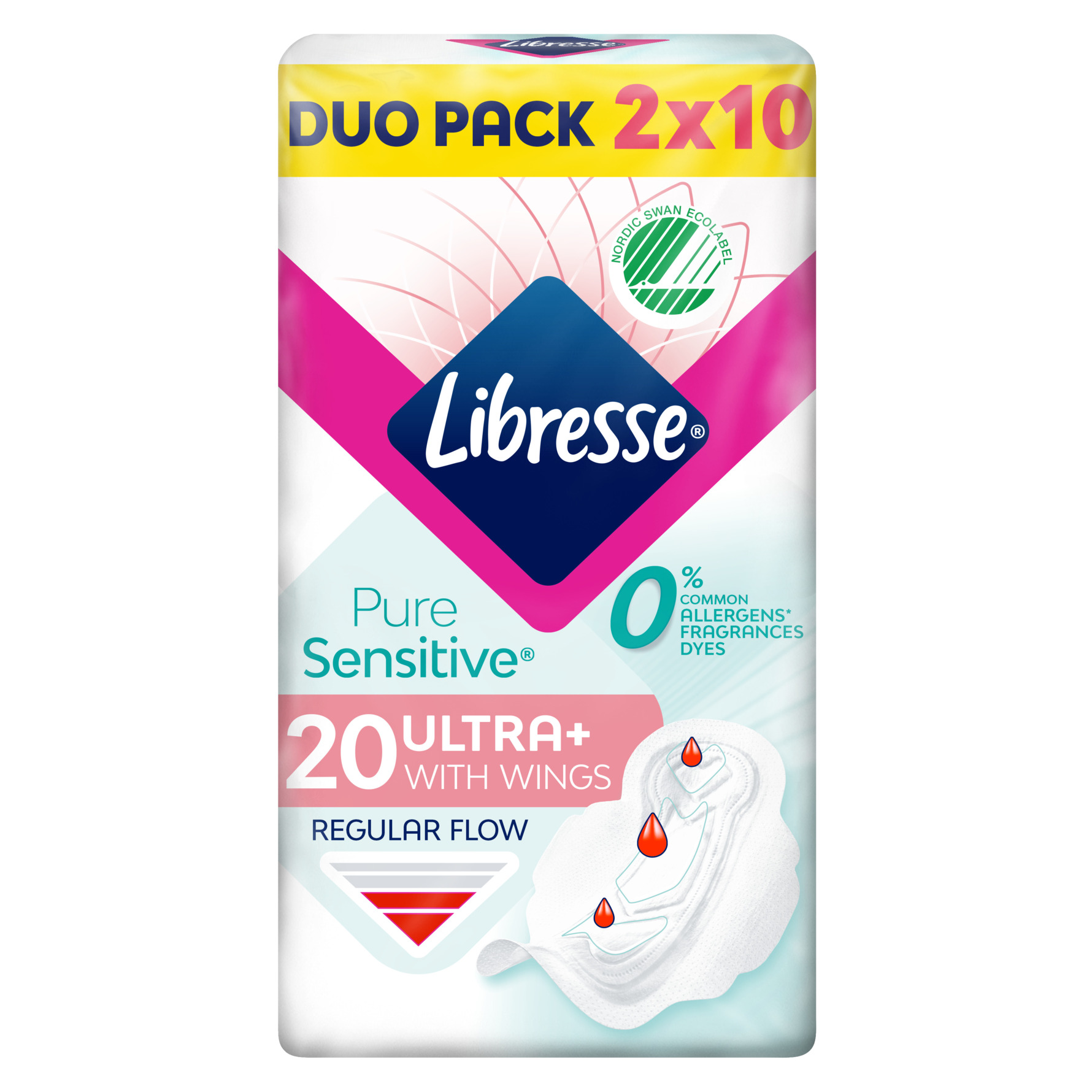 Køb Ultra Normal Wing Duo Pack 20 stk fra Libresse - Matas