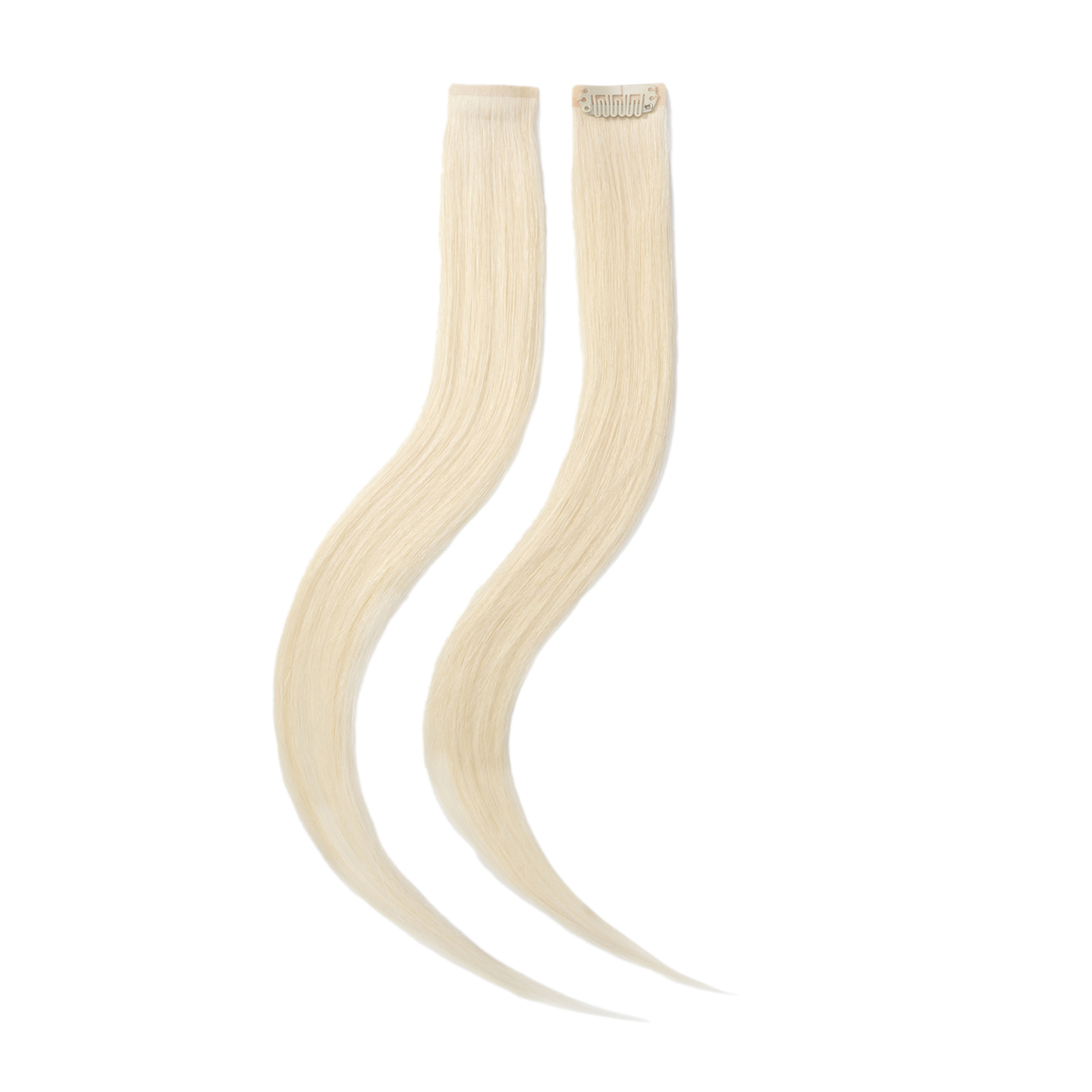 Køb Single Invisible Clip-ins 2 stk Platinum Blonde 40 cm fra Rapunzel ...