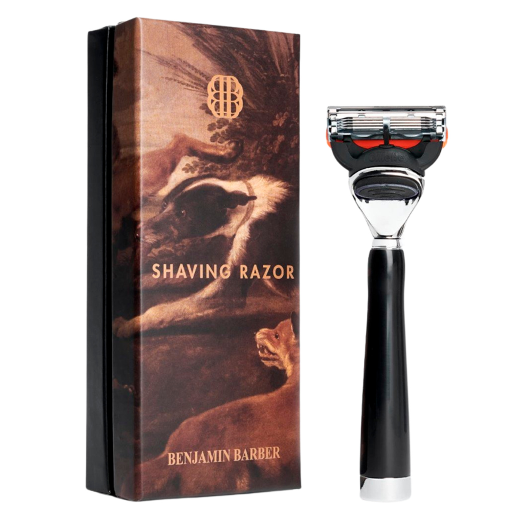 Køb Benjamin Barber Classic Shaving Razor Fusion Ebony fra Benjamin ...