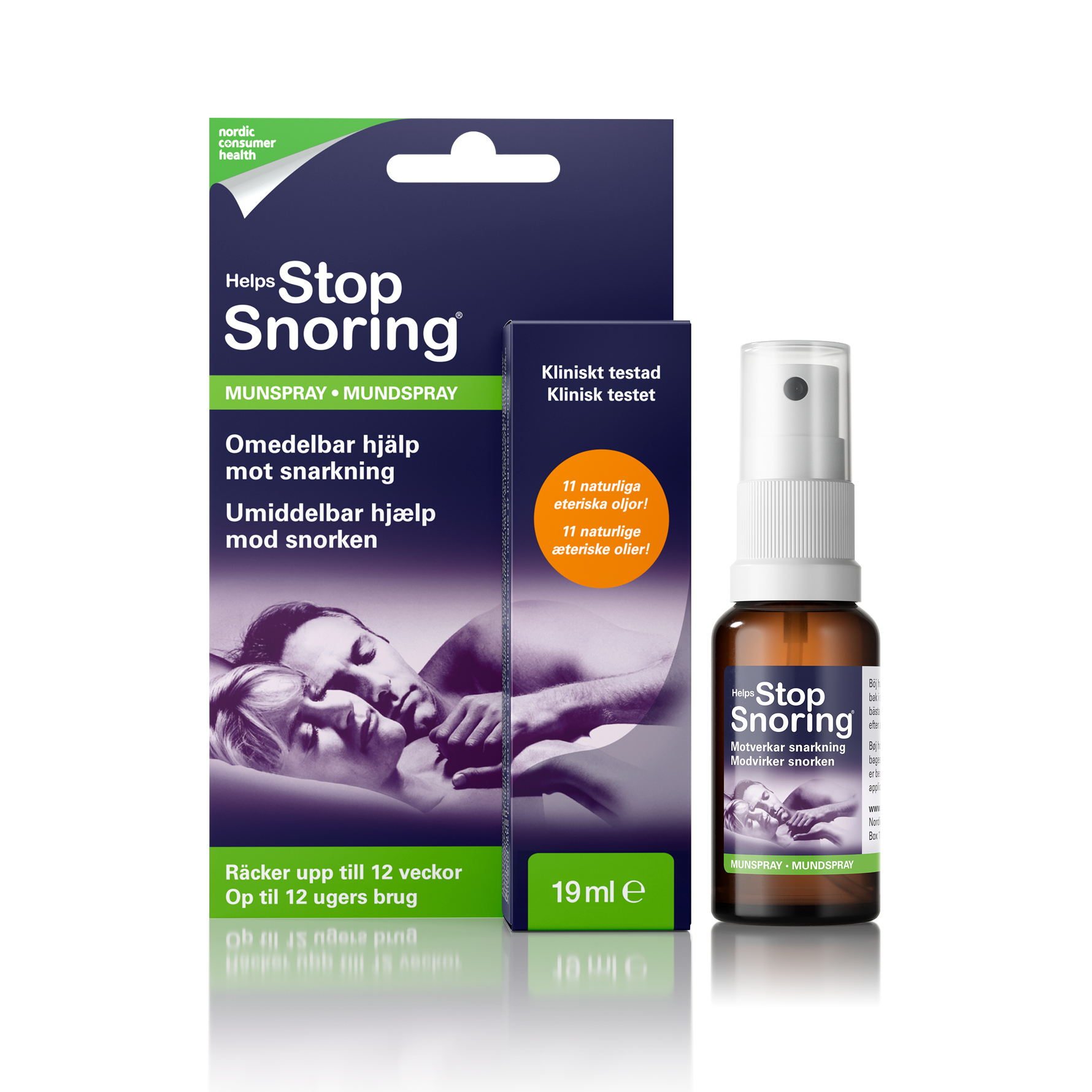 Køb Snoring Spray 19 ml fra Helps Stop Snoring - Matas
