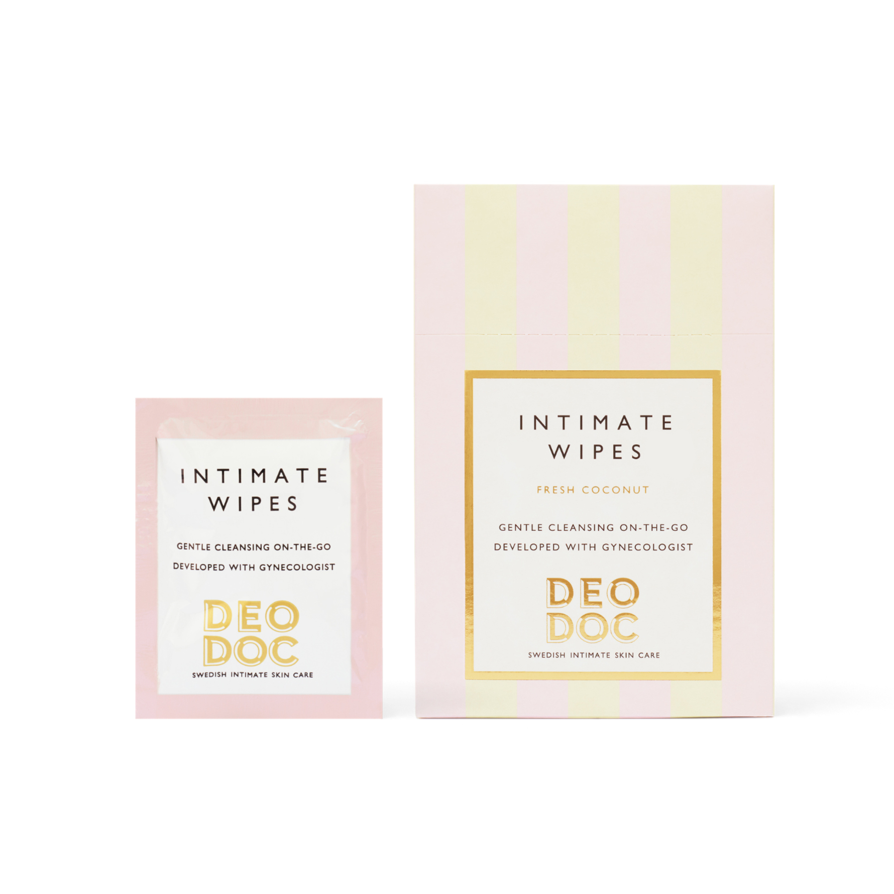 Køb Intimate Wipes Fresh Coconut 10 pcs fra DeoDoc - Matas