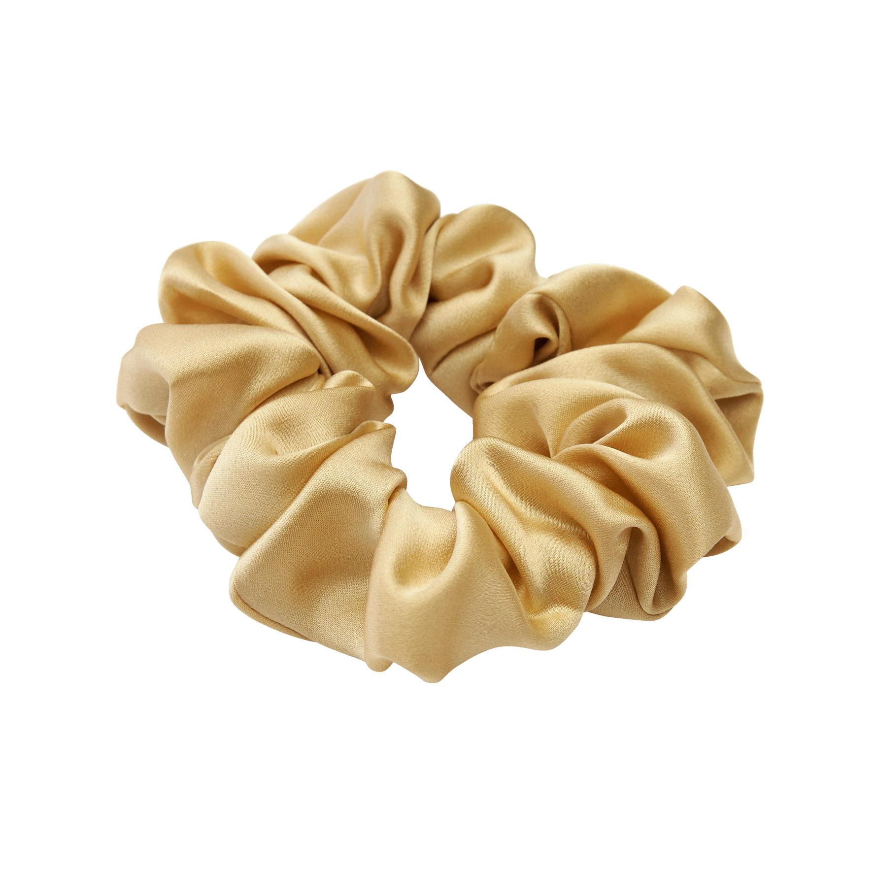 Köp Mulberry Silk Scrunchie Gold - Lenoites - KICKS