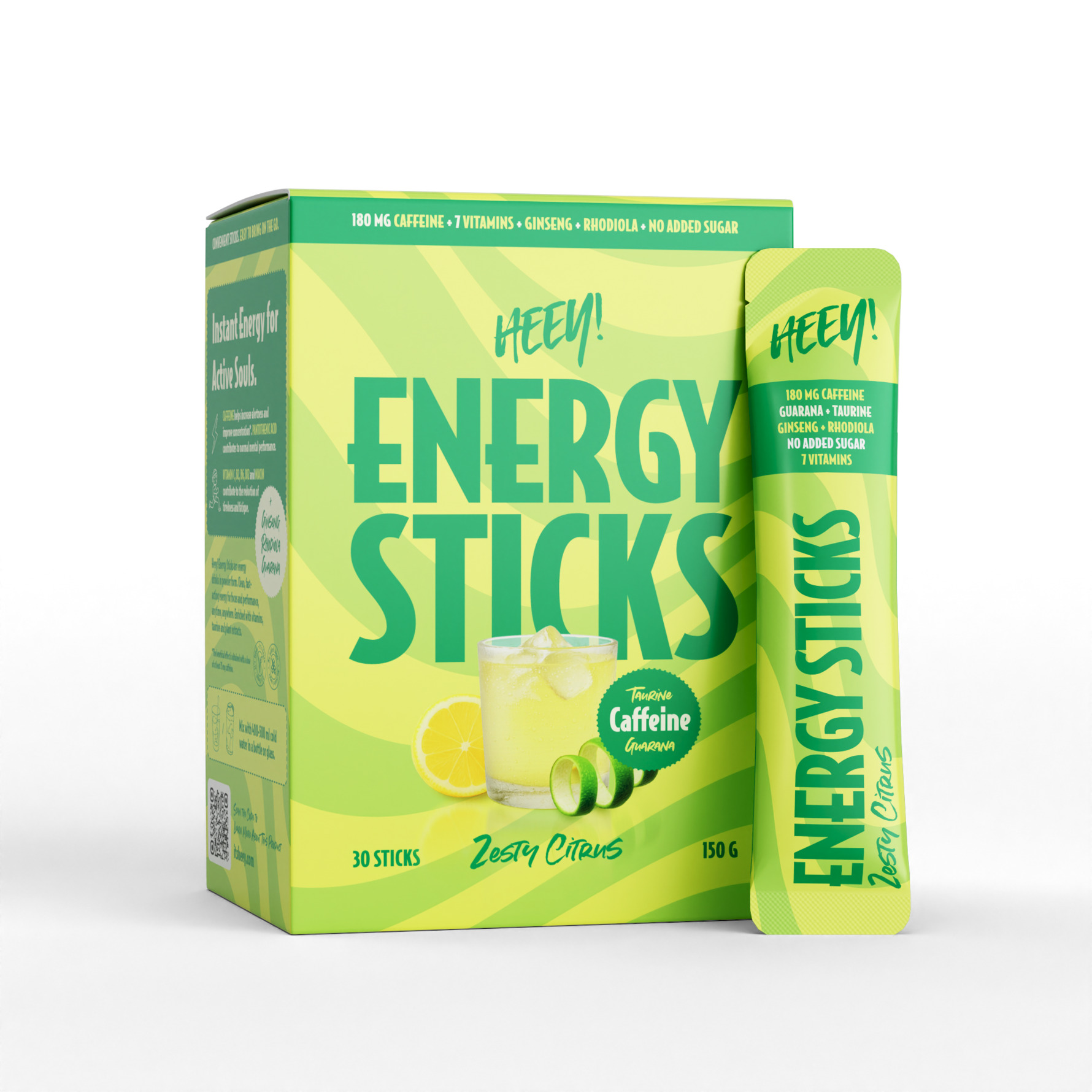 Køb Energy Sticks Zesty Citrus 30 stk fra Heey! - Matas