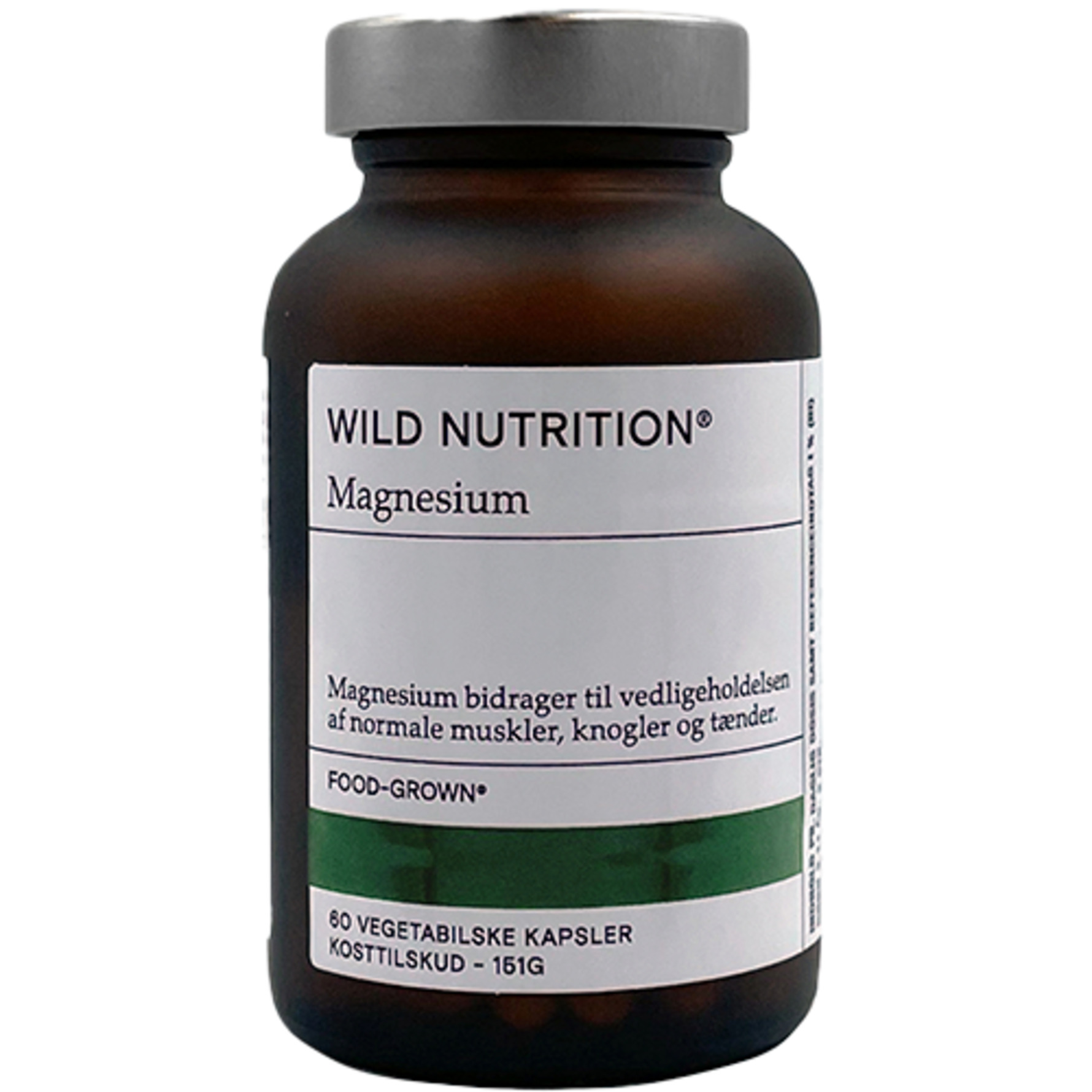 Køb Food-Grown Magnesium 60 kaps fra Wild Nutrition - Matas