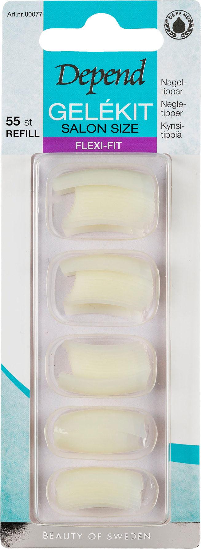 Osta Nail Tips Gel Kit Refill Salon Size - Depend - KICKS