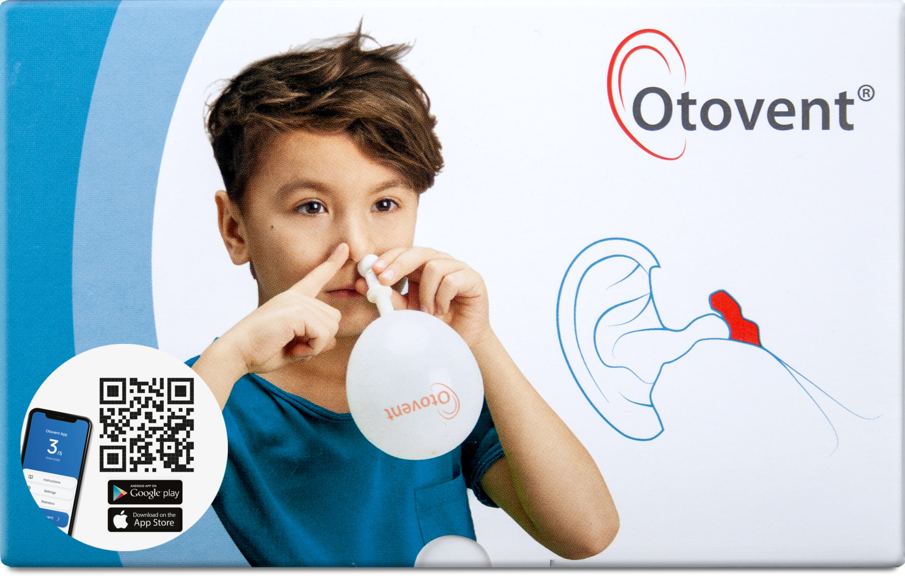 Køb Otovent 1 Næsestyk + 5 Balloner fra Otovent - Matas