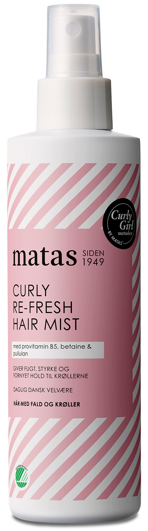 Køb Curly Re-Fresh Hair Mist 200 ml fra Matas Striber - Matas