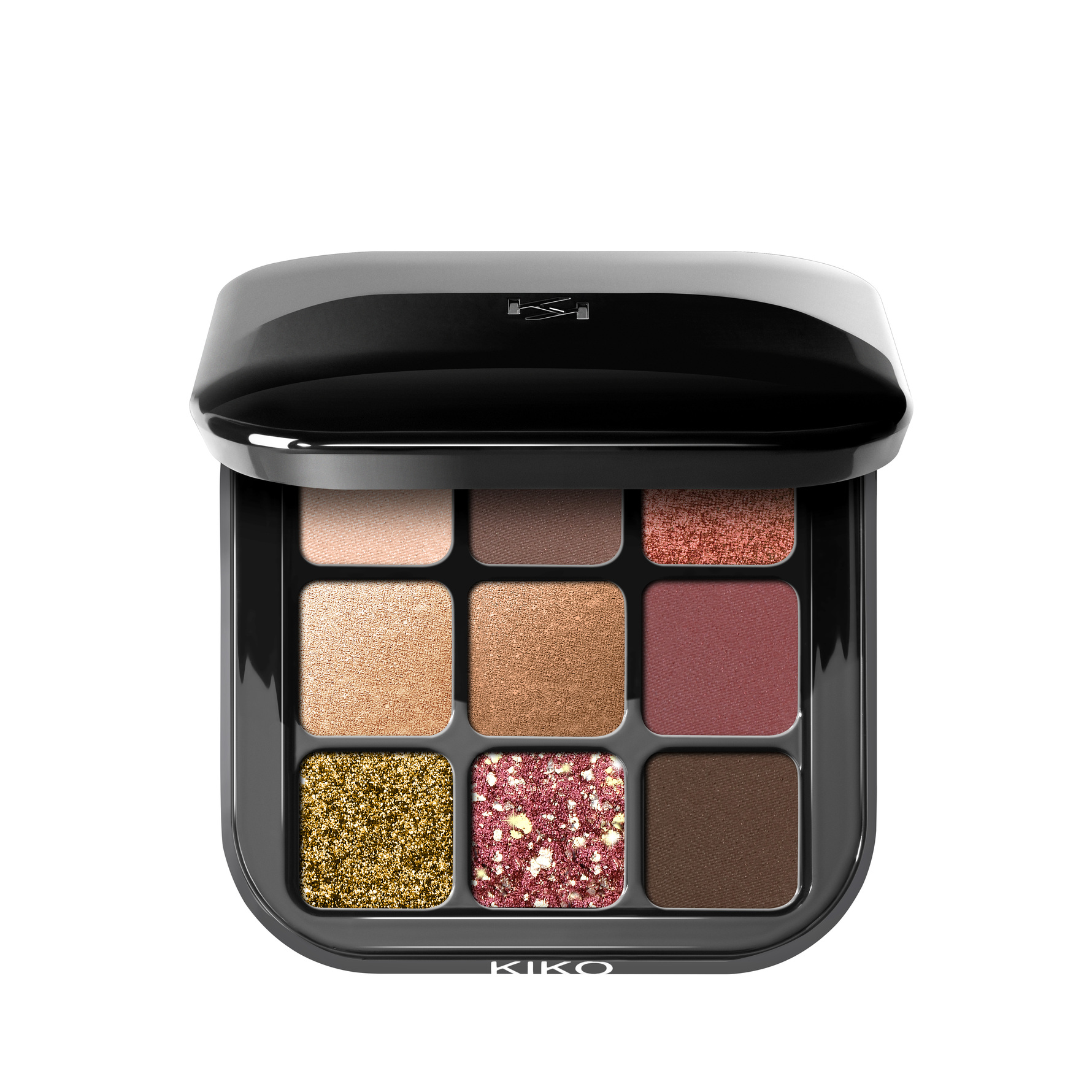 Glamour Multi Finish Eye Shadow Palette 03 Burgundy - Kiko Milano - KICKS