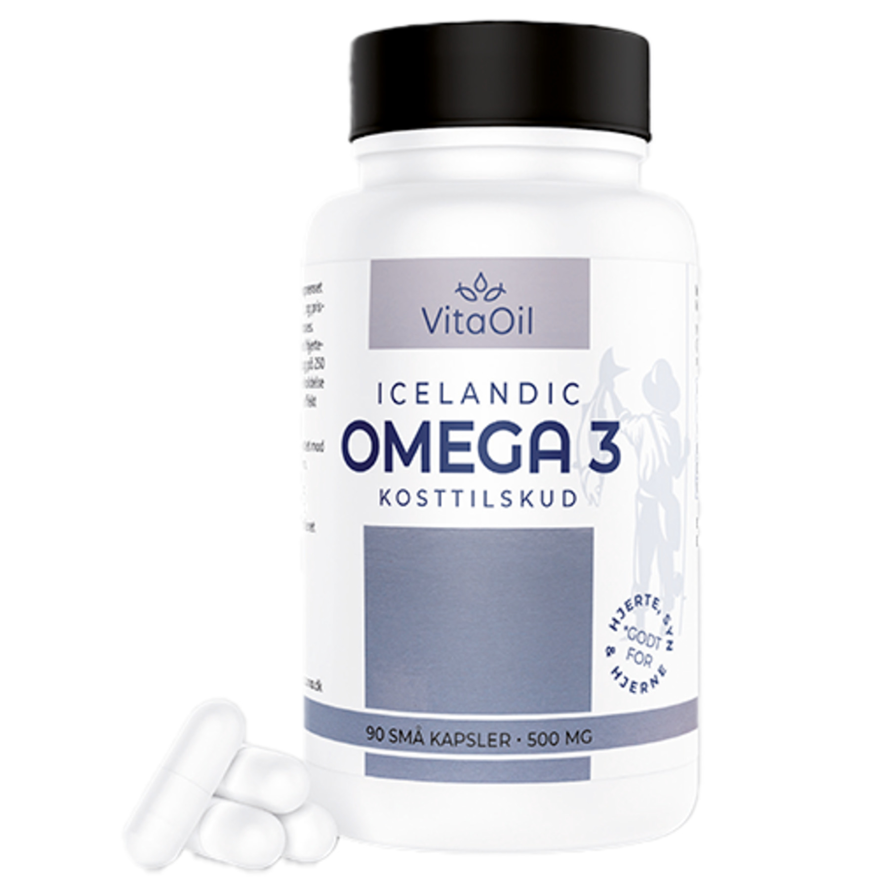 Køb Icelandic Omega 3 Fiskeolie 90 kaps. fra VitaOil - Matas