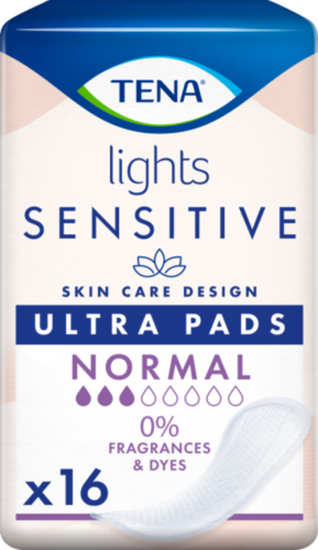 Køb Sensitive Lights Inkontinensbind Normal fra Tena - Matas