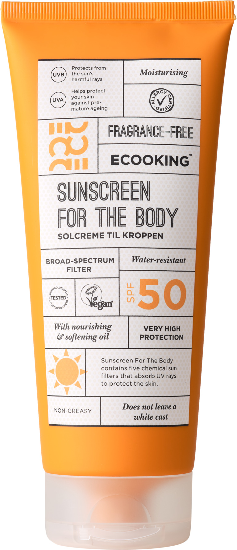 Køb Ecooking Solcreme Krop SPF 50 200 ml fra ECOOKING - Matas