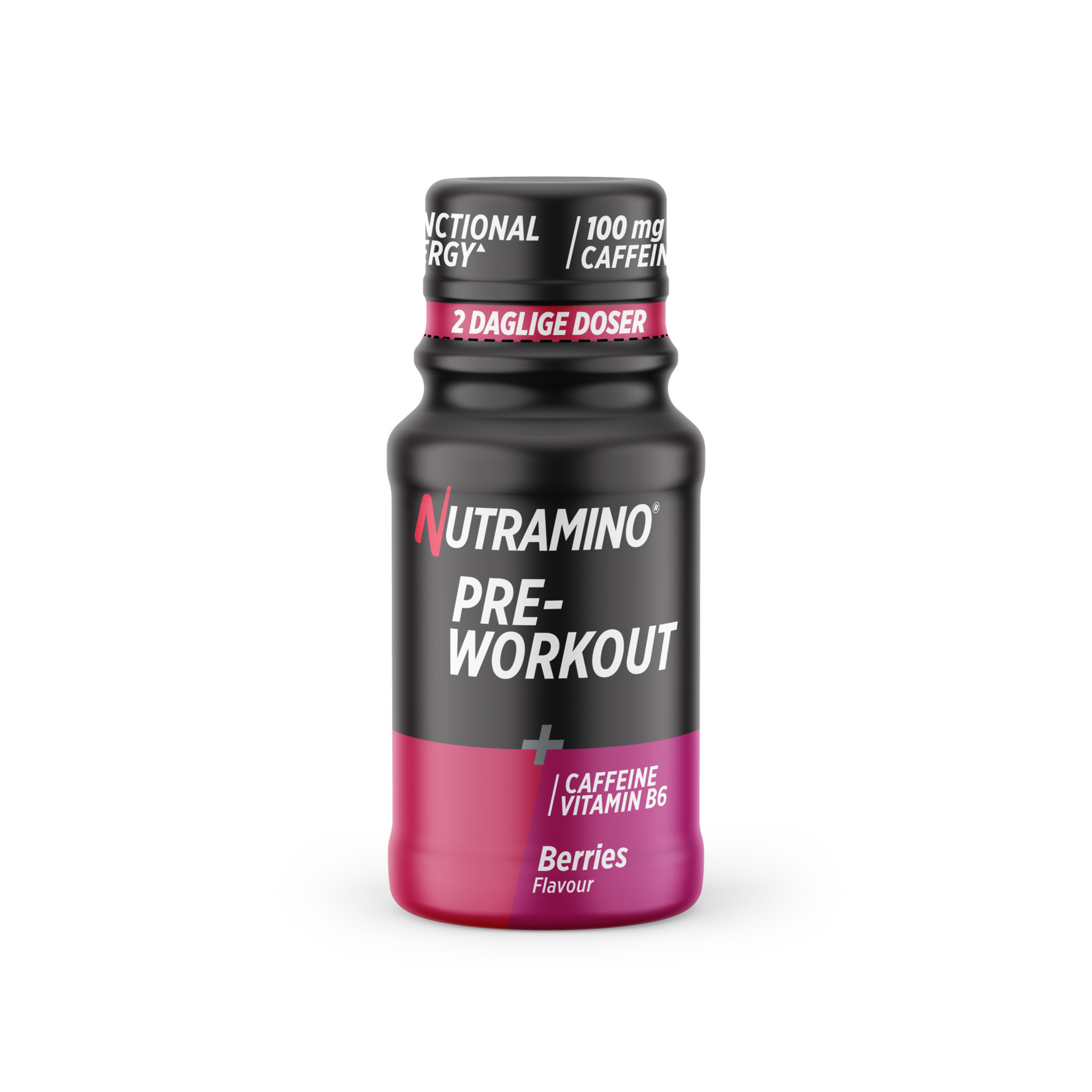 Køb PreWorkout Shot Berries 60 ml fra Nutramino - Matas