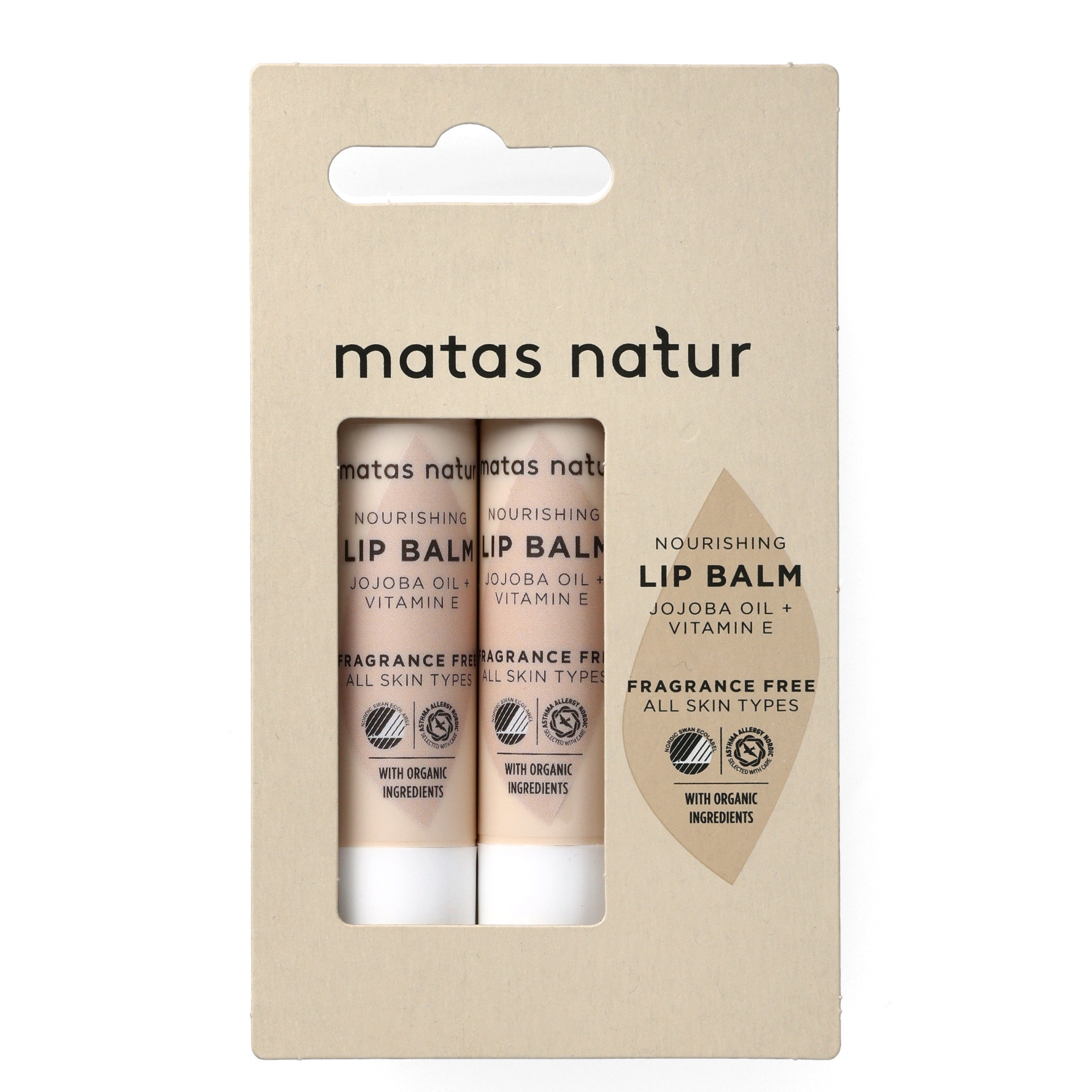 Køb Nourishing Lip balm 2 x 4,5 g fra Matas Natur - Matas