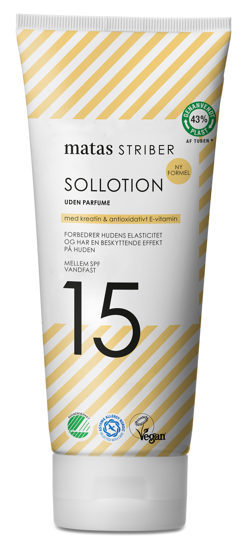 Køb Sollotion SPF 15 Uden Parfume 200 ml fra Matas Striber - Matas