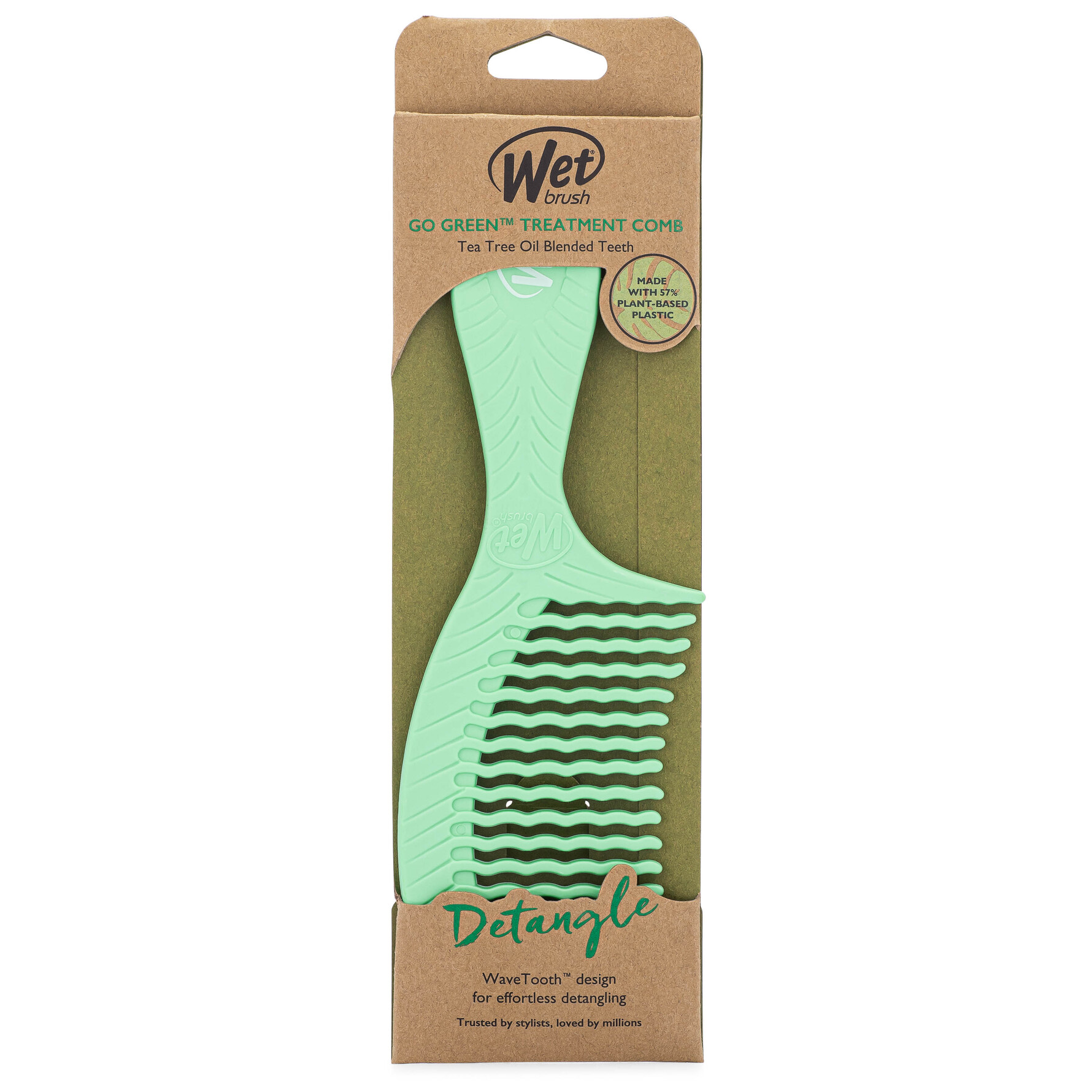 Køb Go Green Detangling Comb Tea Tree Oil fra WetBrush - Matas