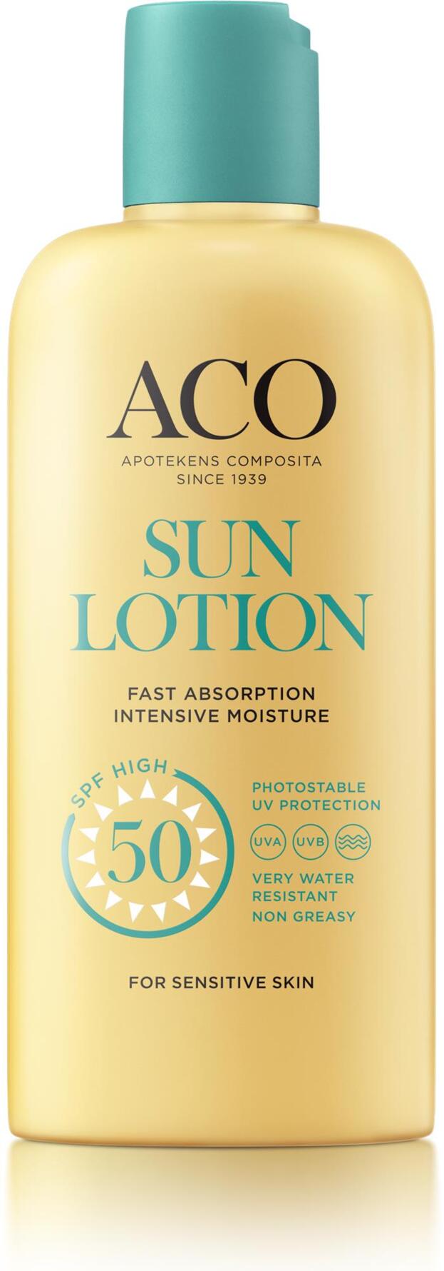 Køb Sol Lotion SPF 50 200 ml fra ACO - Matas