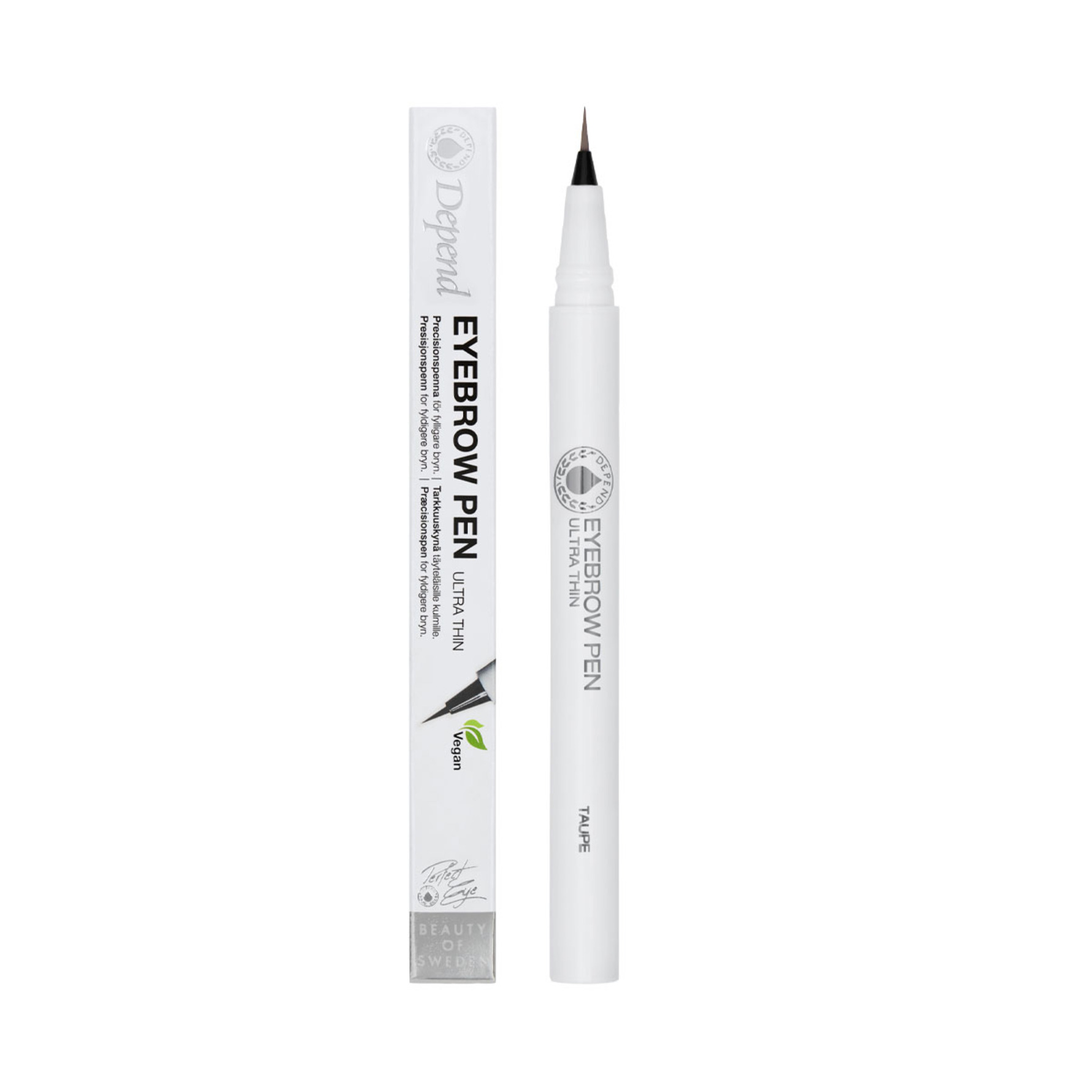 Köp Perfect Eye Eyebrow Pen Ultra Thin Taupe - Depend - KICKS