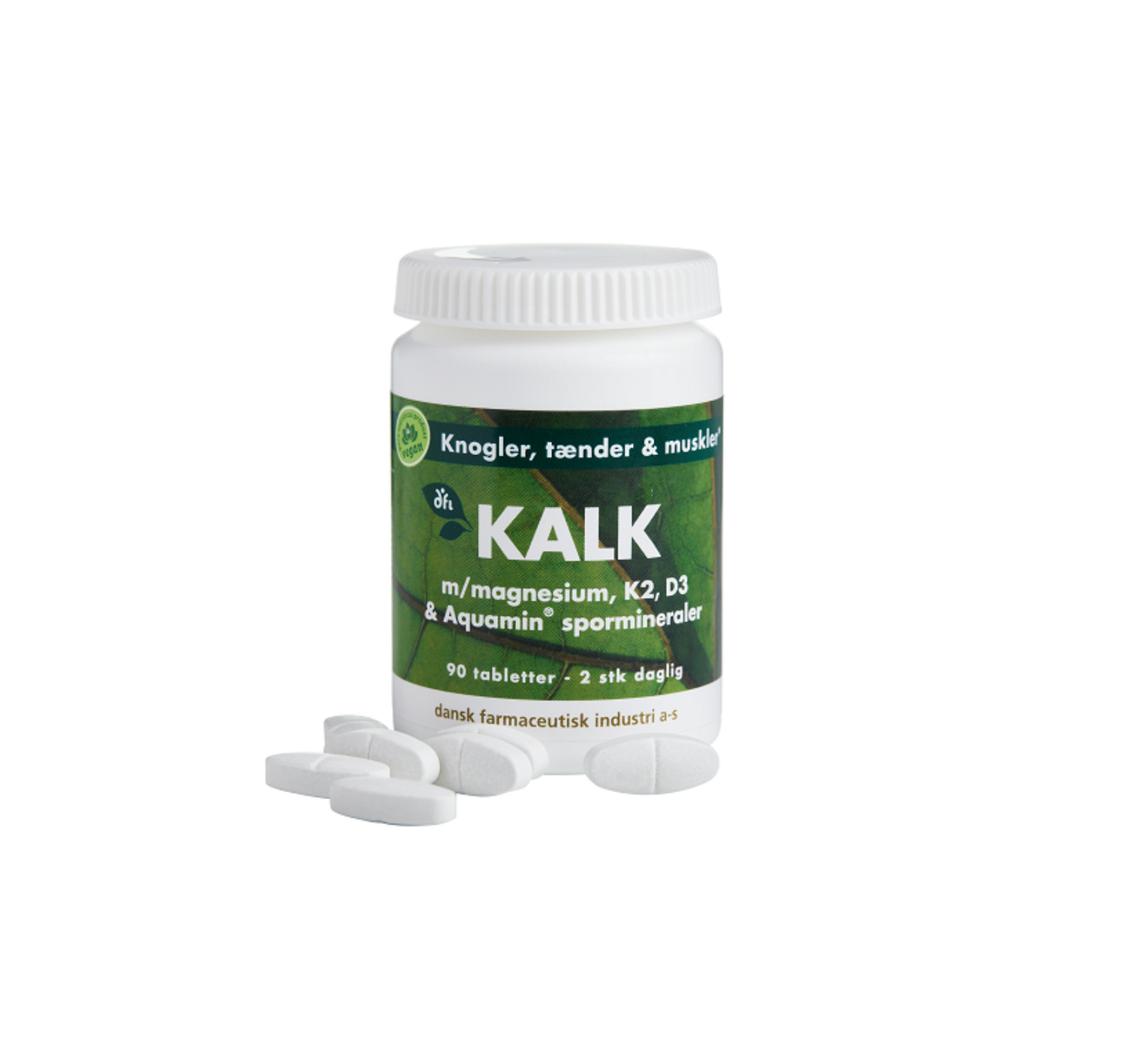 Køb Kalk m/Magnesium, D3 og K2 90 stk fra Grønne vitaminer - Matas