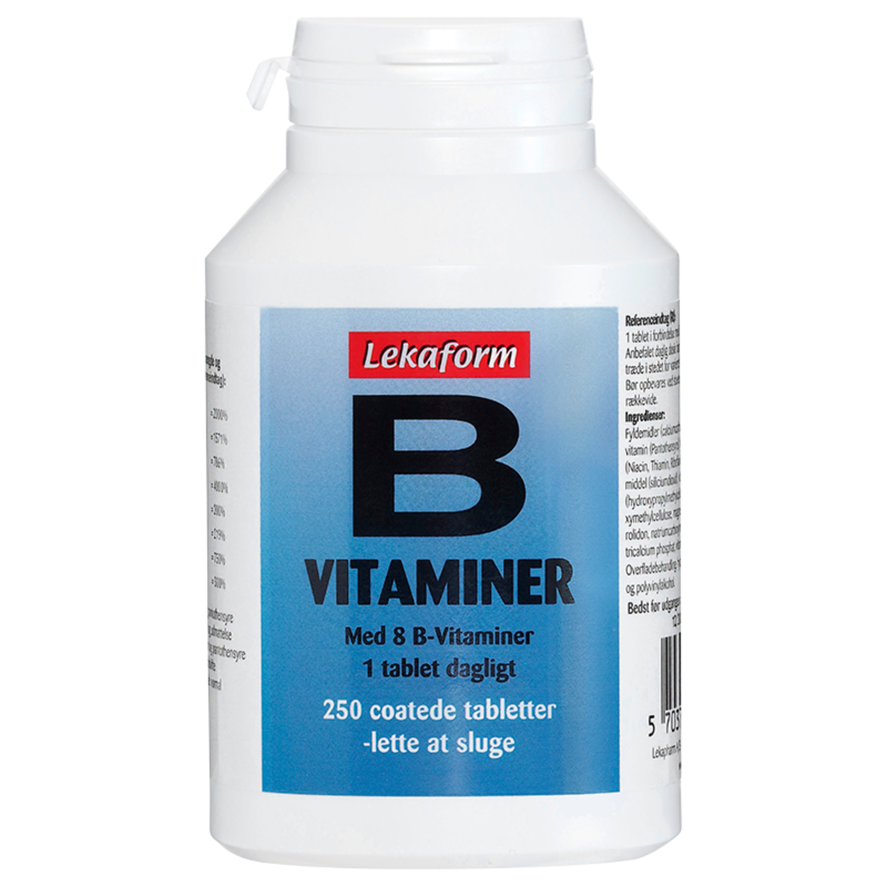 Køb B-Vitaminer 250 tabl. fra Lekaform - Matas
