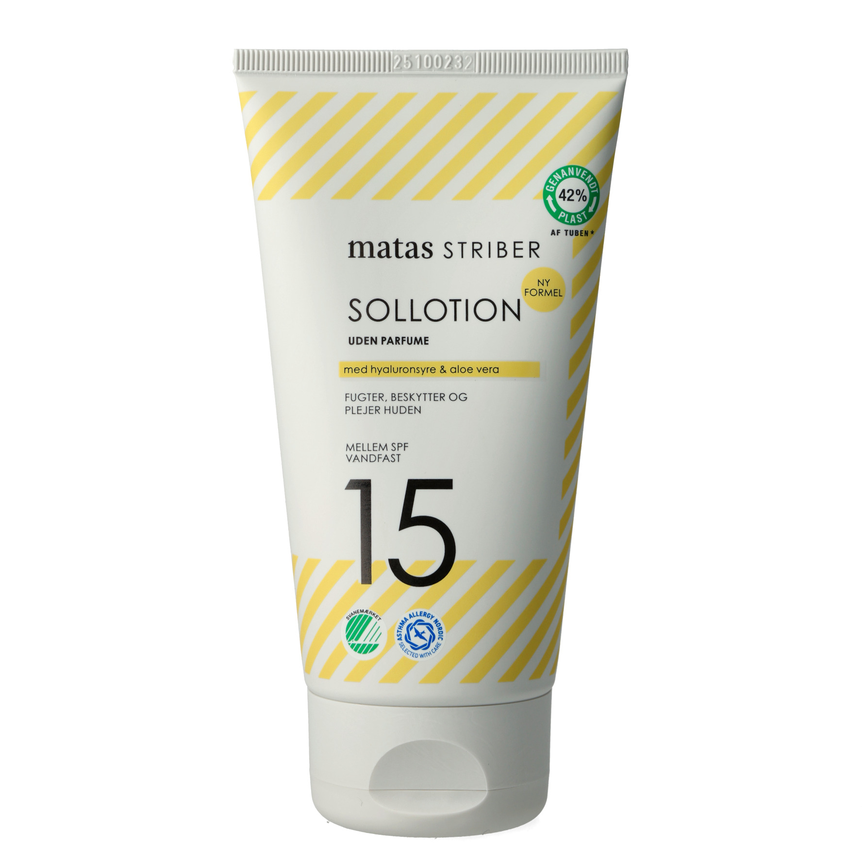 Køb Sollotion SPF 15 Uden Parfume 150 ml fra Matas Striber - Matas