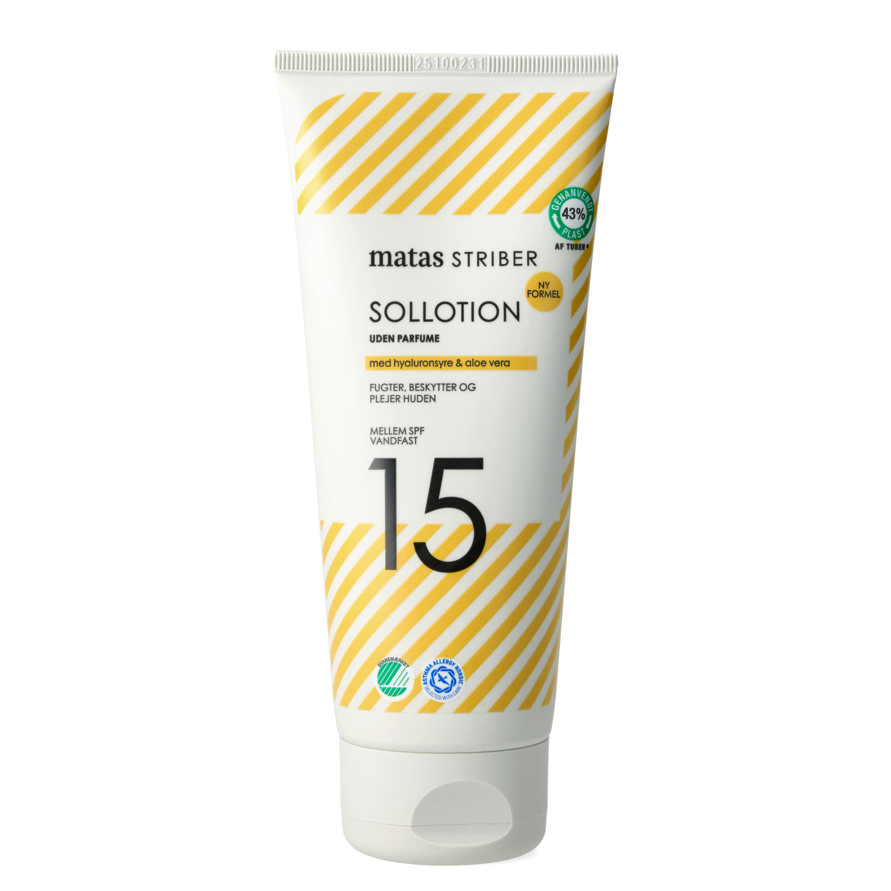 Køb Sollotion SPF 15 Uden Parfume 200 ml fra Matas Striber - Matas