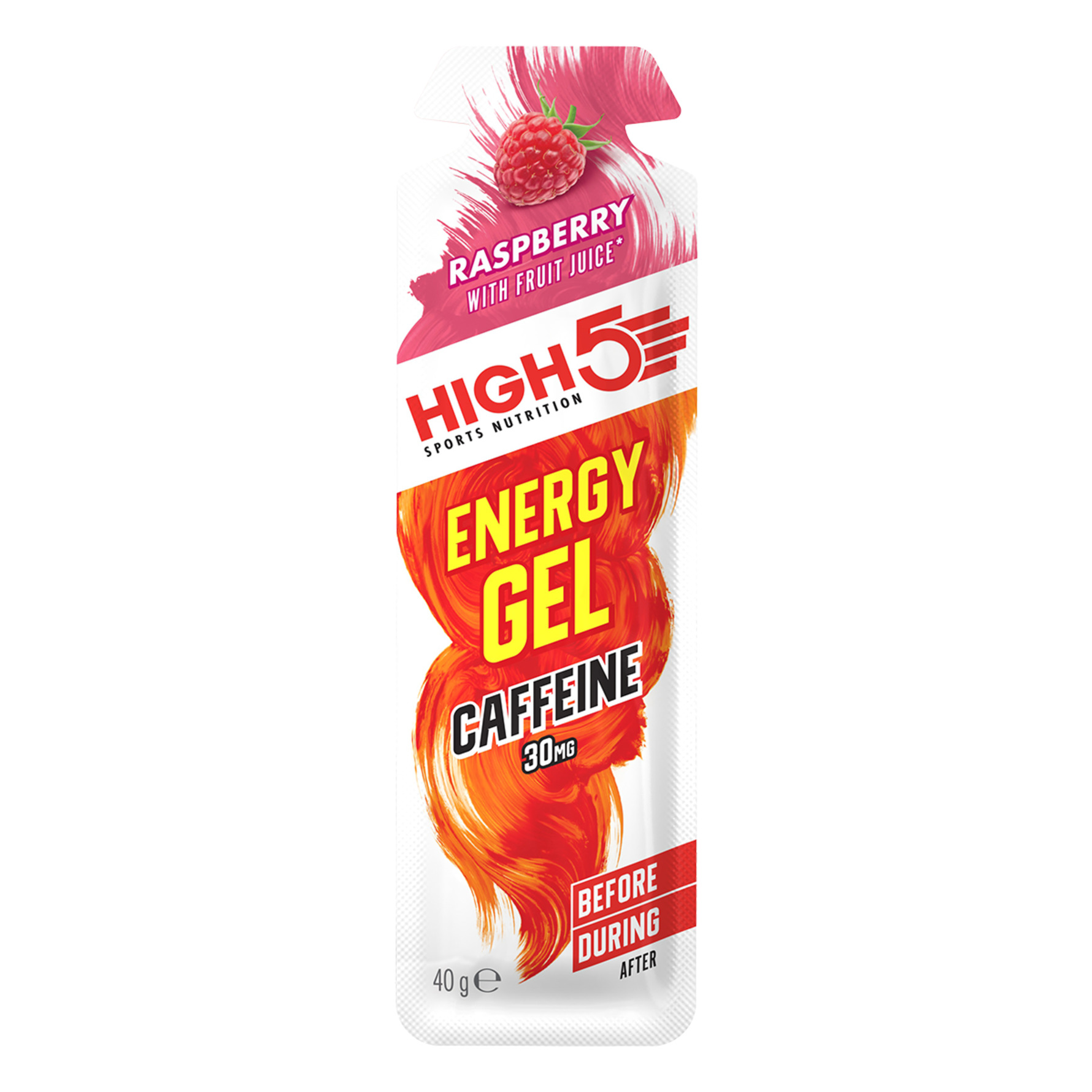 Køb Energy Gel Caffeine Raspberry 40 g fra High5 - Matas