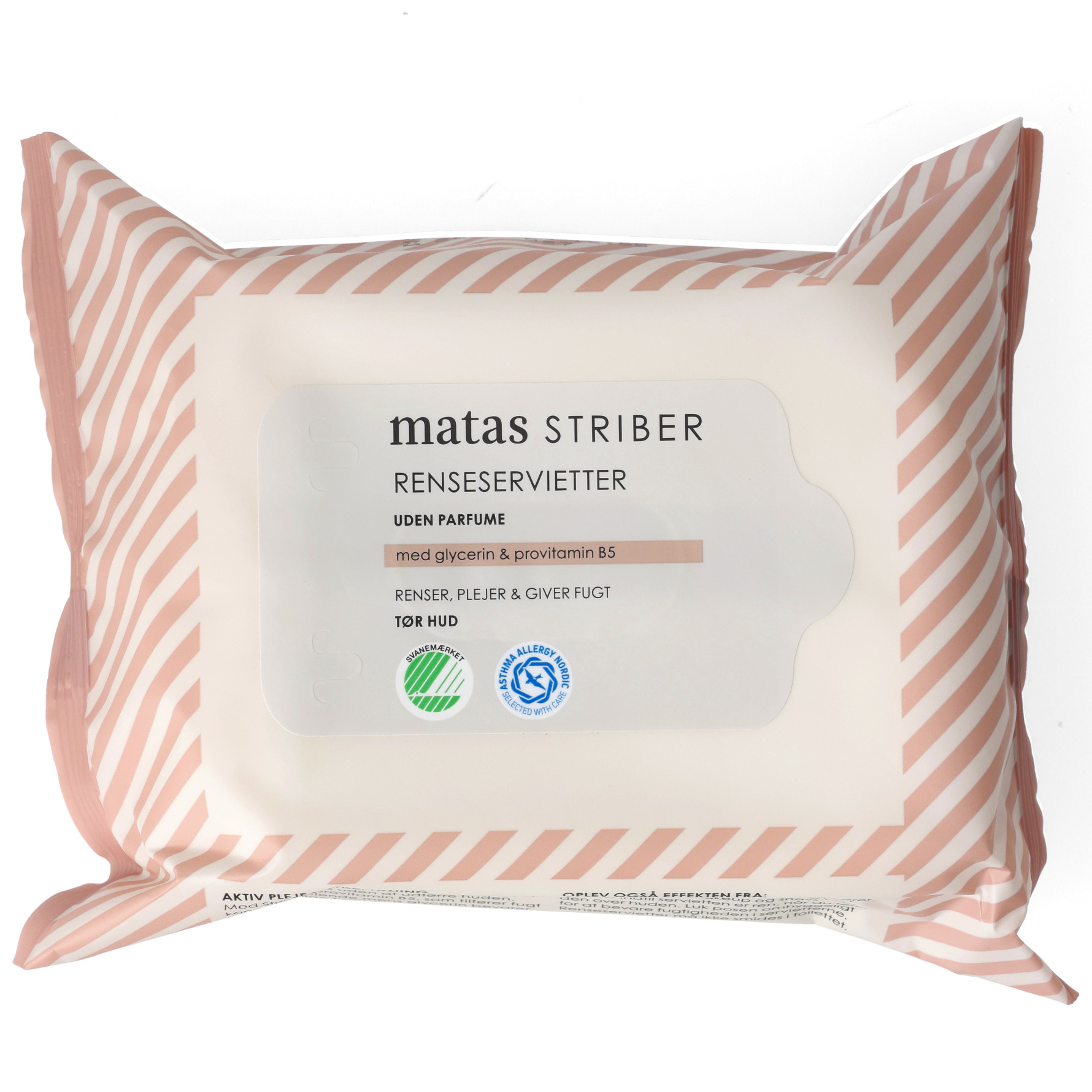 Køb Renseservietter Tør Hud Uden Parfume 25 stk fra Matas Striber - Matas