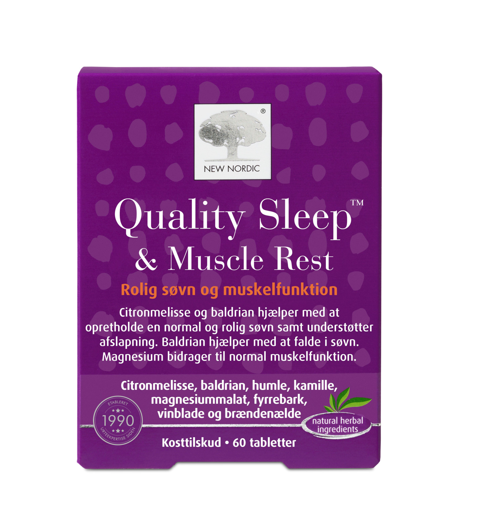 Køb Quality Sleep & Muscle Rest 60 stk. fra New Nordic - Matas