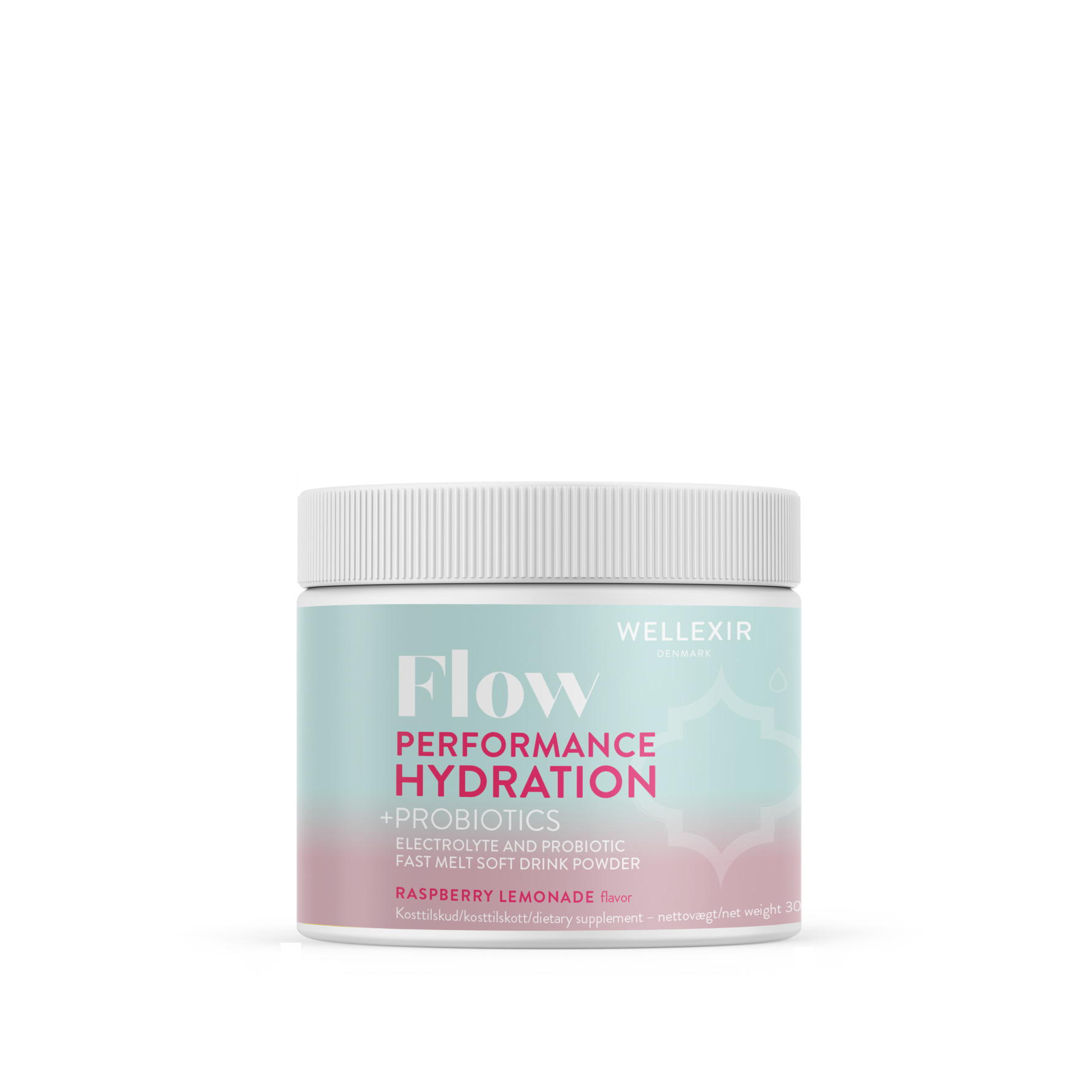 Køb Flow Hydration Raspberry Lemonade 300 g fra Wellexir - Matas