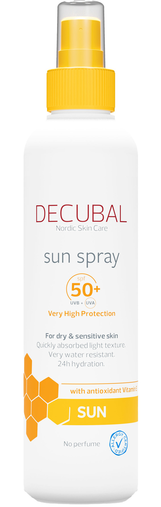 Køb Sol Spray SPF 50+ 180 ml fra Decubal - Matas