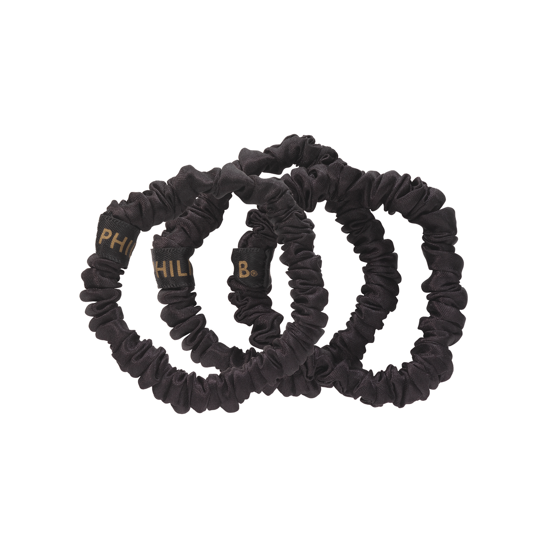 Køb Petite Scrunchie ( set of three) Black fra Philip B - Matas