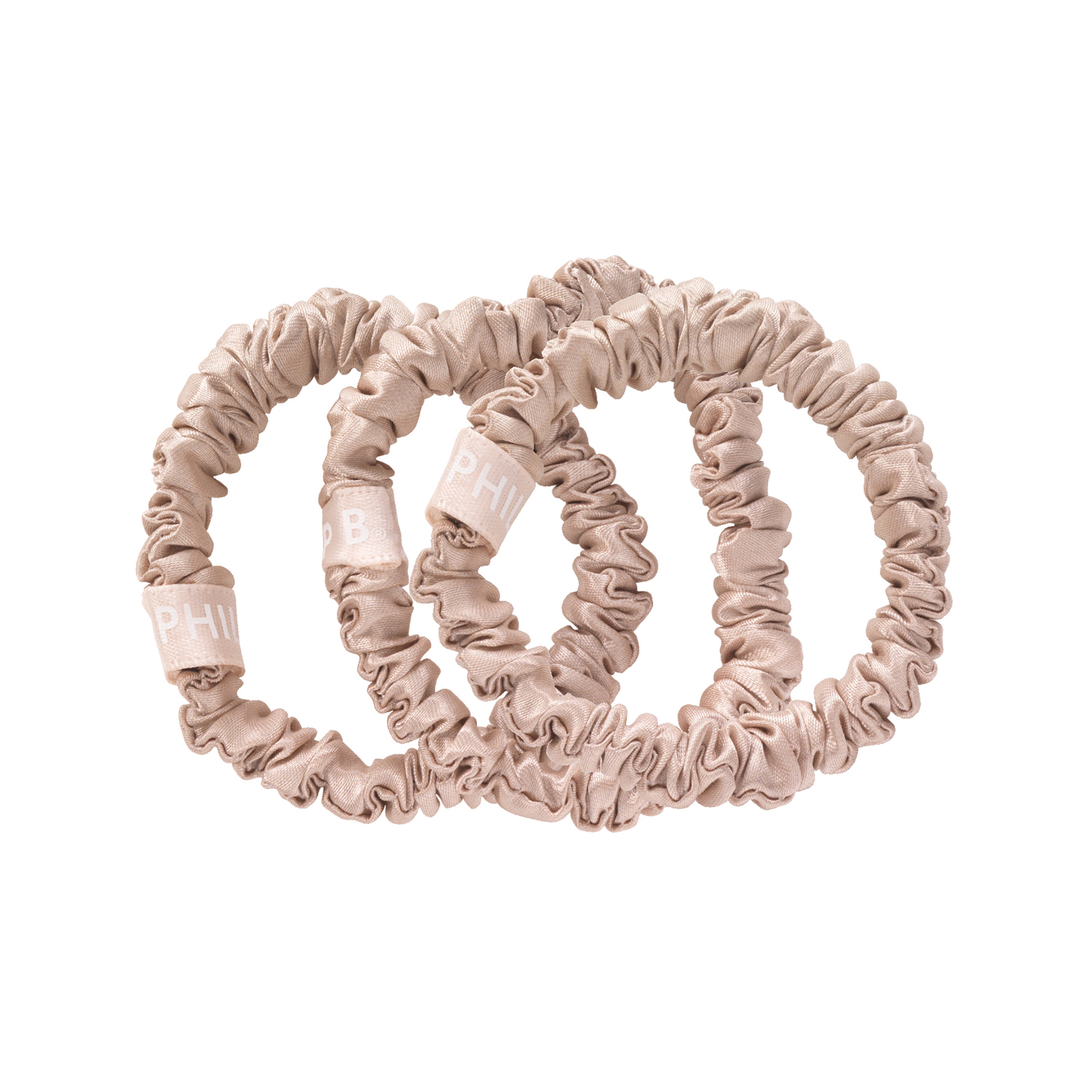 Køb Petite Scrunchie ( set of three) Champagne fra Philip B - Matas